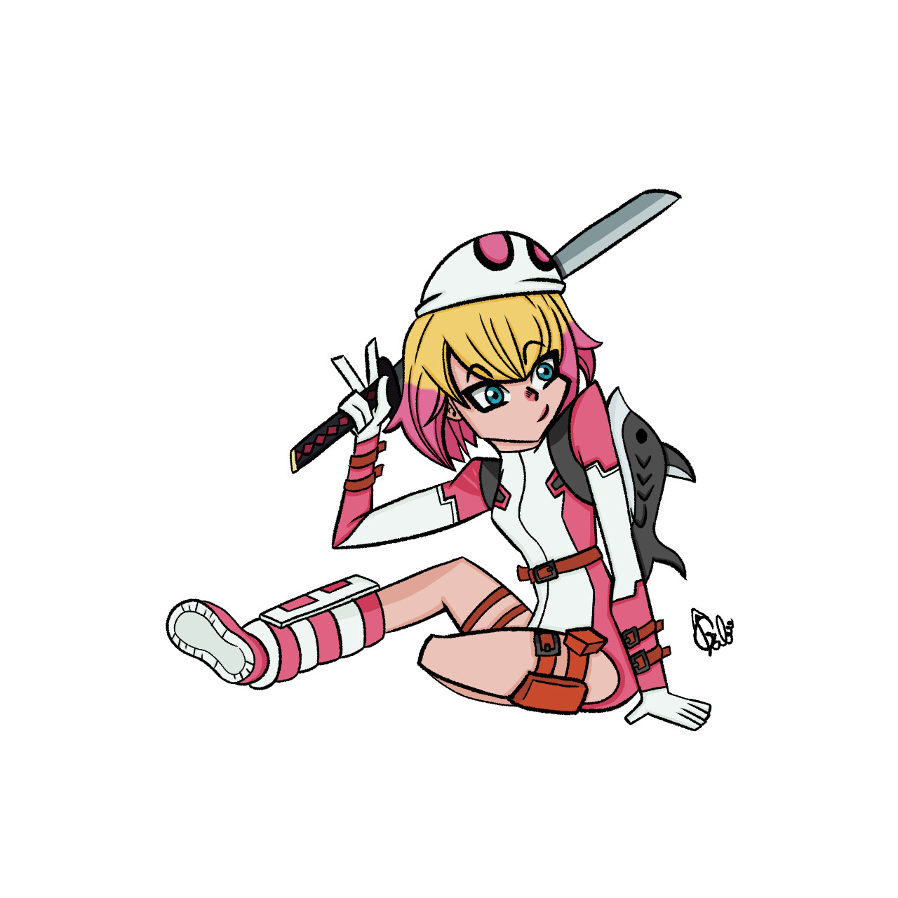 ArtStation - desenho da gwenpool no meu estilo