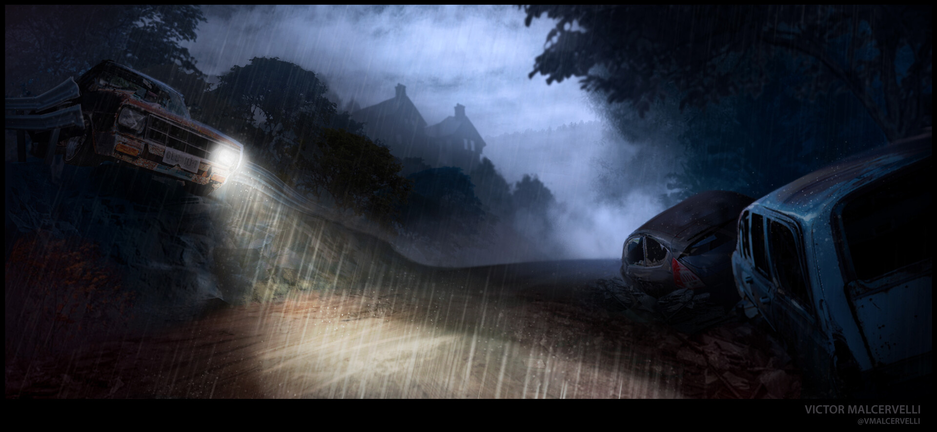 ArtStation - Roadside Scene