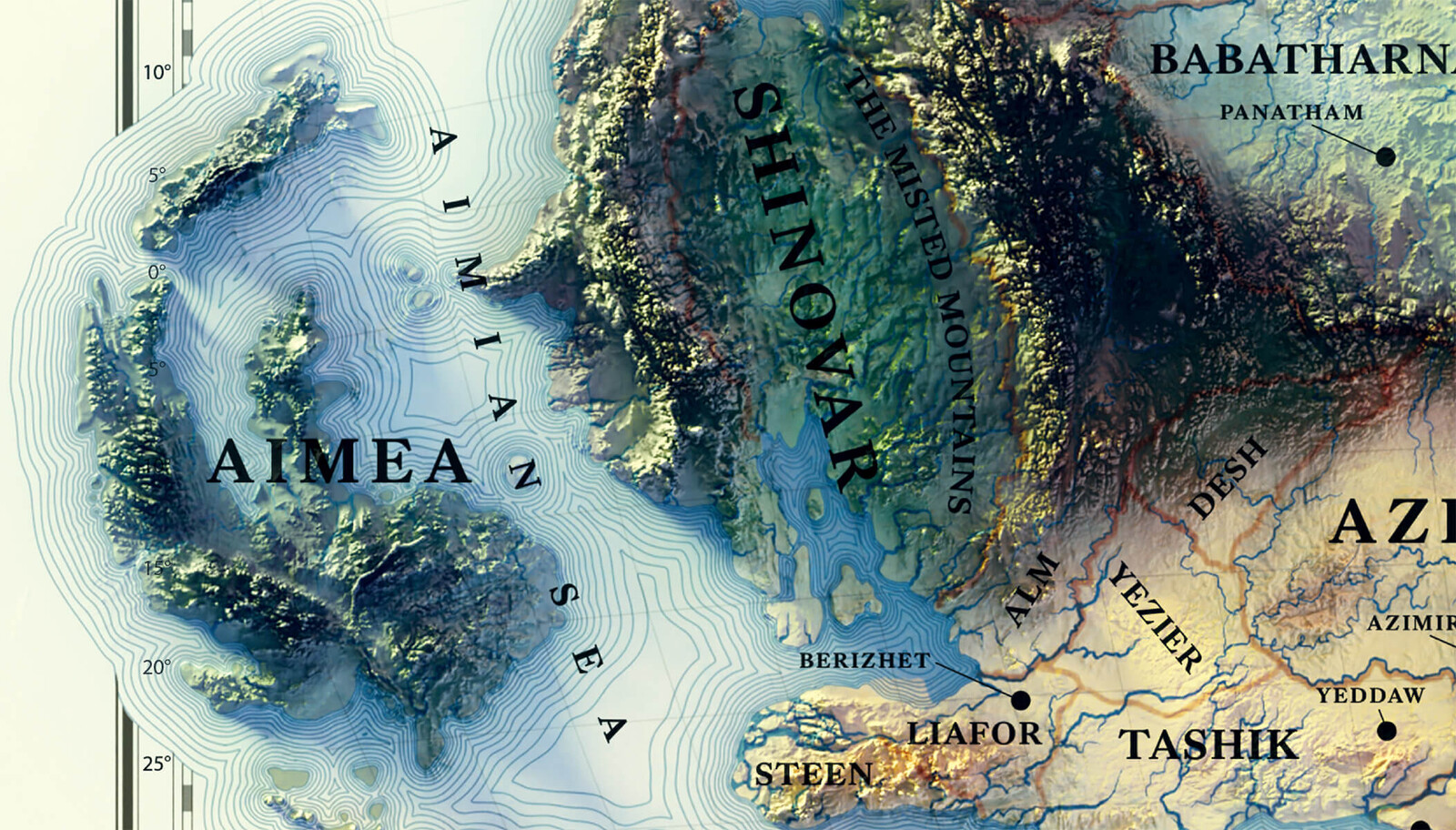 Grant Hansen - Roshar - 3D Relief Map