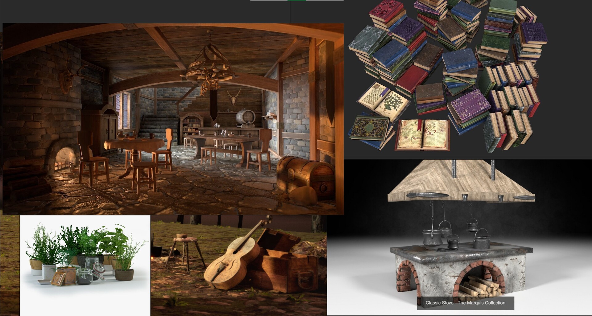 ArtStation - Medieval Interior Ideas