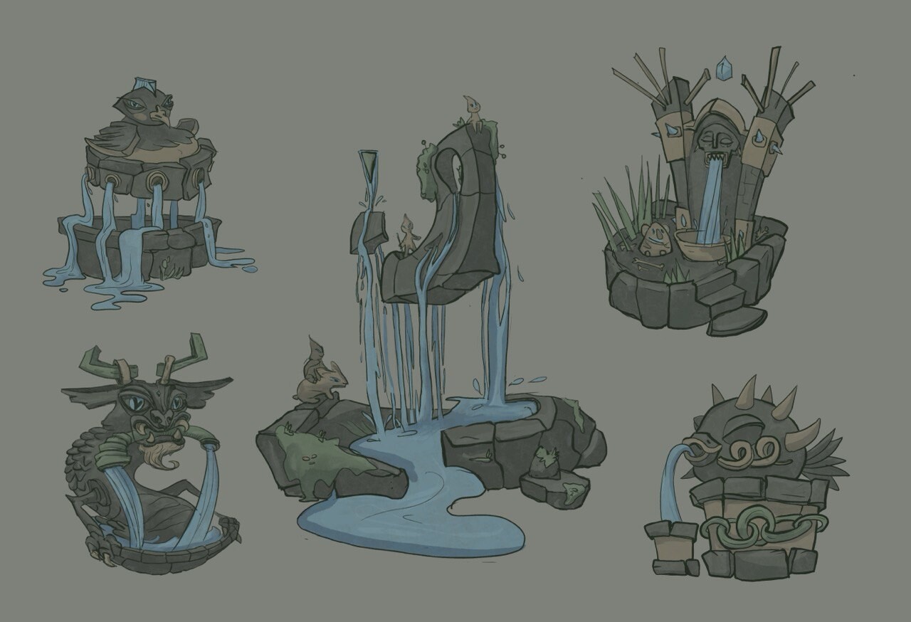ArtStation - Fountain ideas
