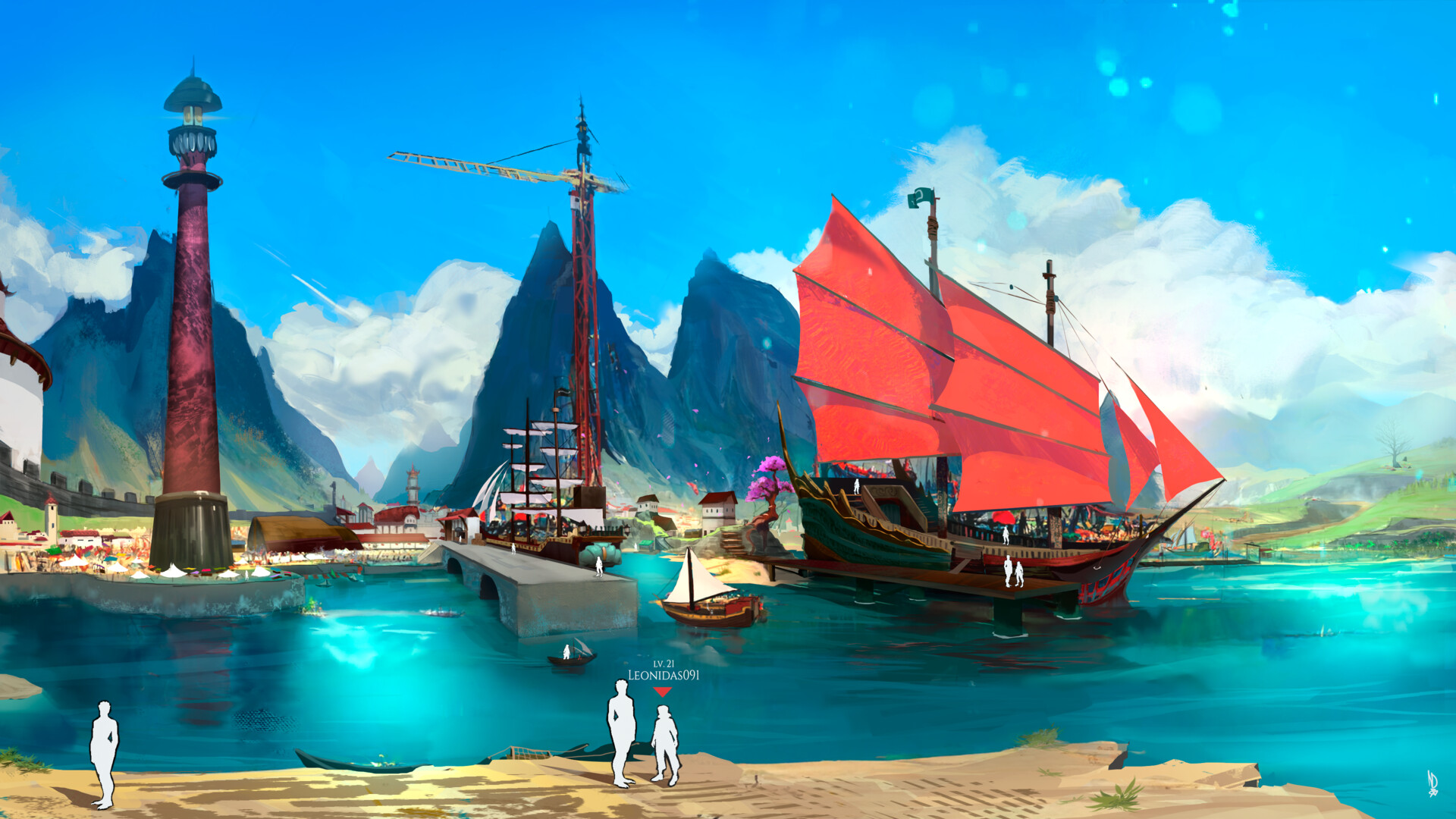 ArtStation - Big Fantasy Harbor