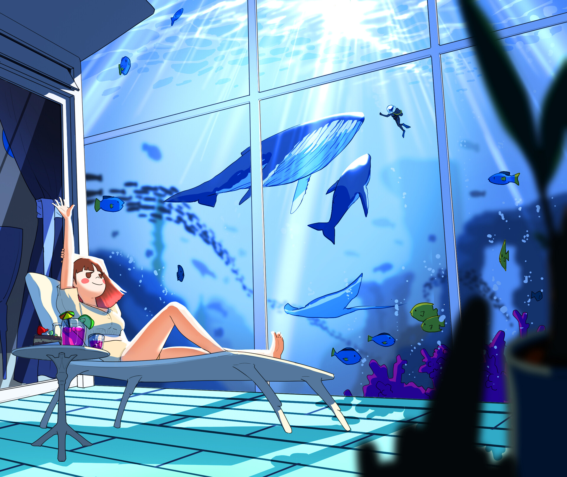 ArtStation - vacation in the sea