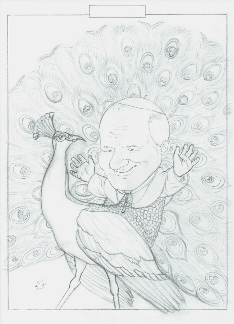 pope john paul ii coloring page