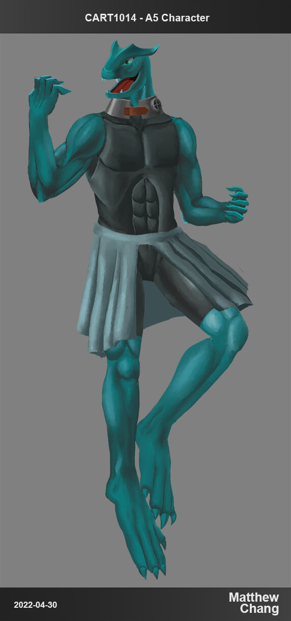 ArtStation - Fighter Lizard man