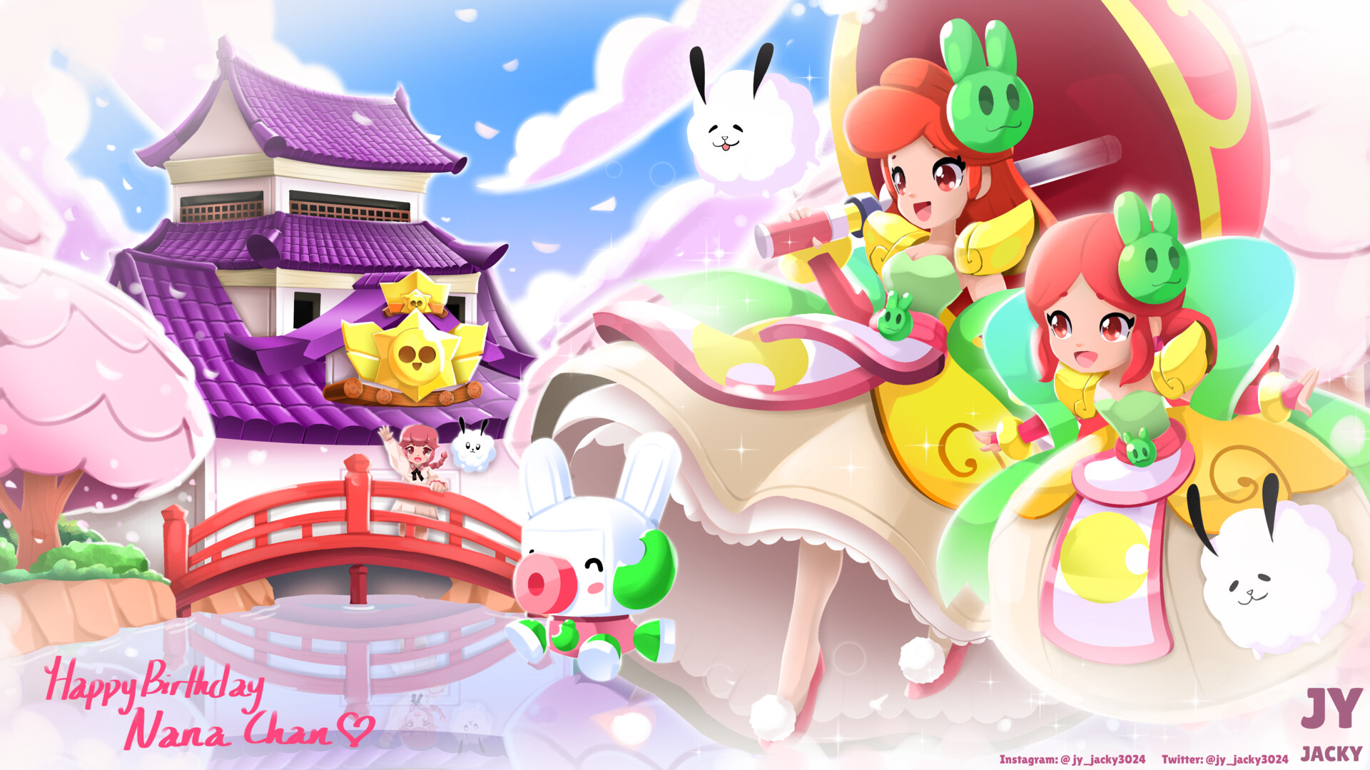 ArtStation - Beautiful present gift for Nana Lunar Nana Brawl Stars