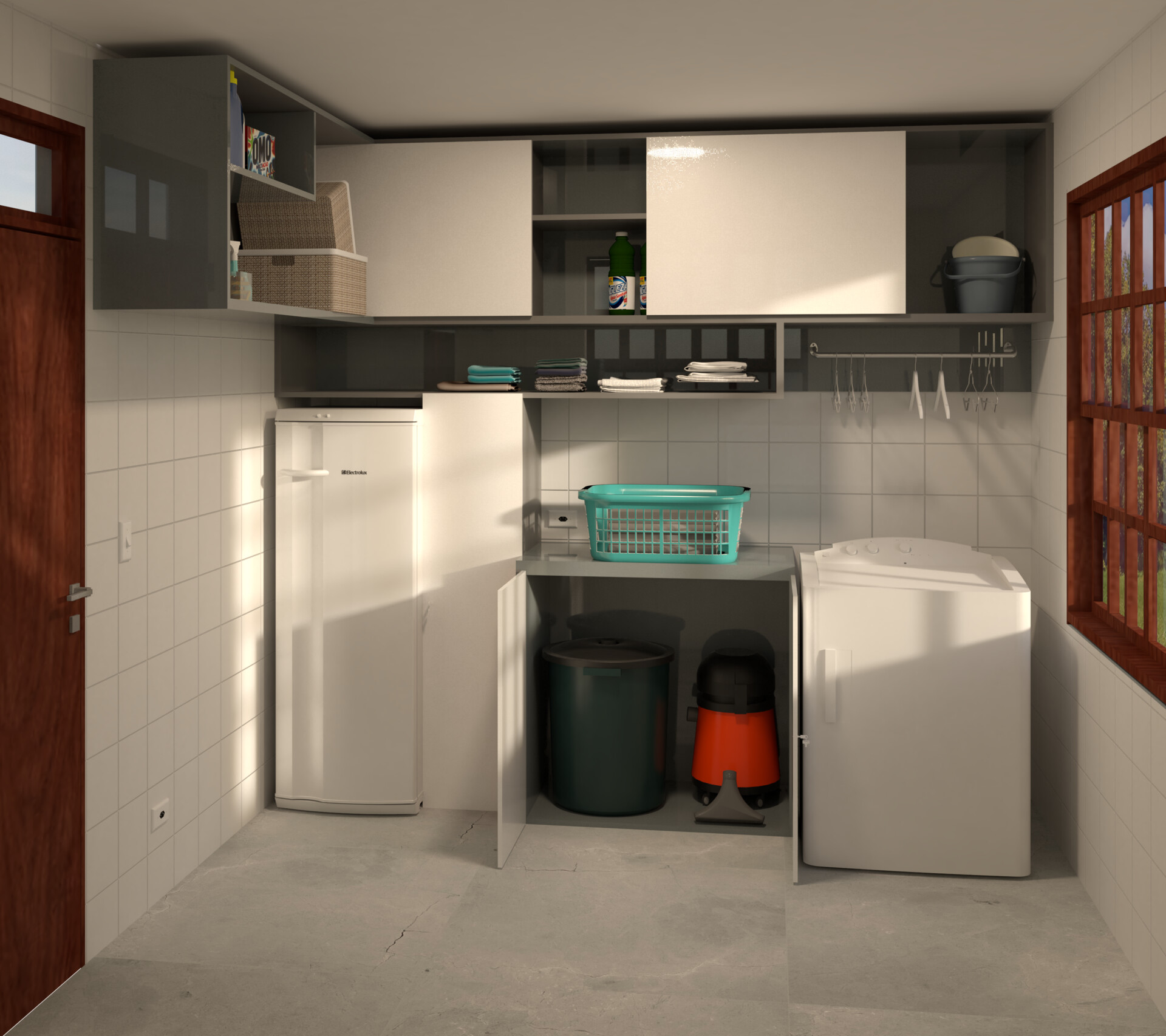 ArtStation - Furniture design for residential laundry