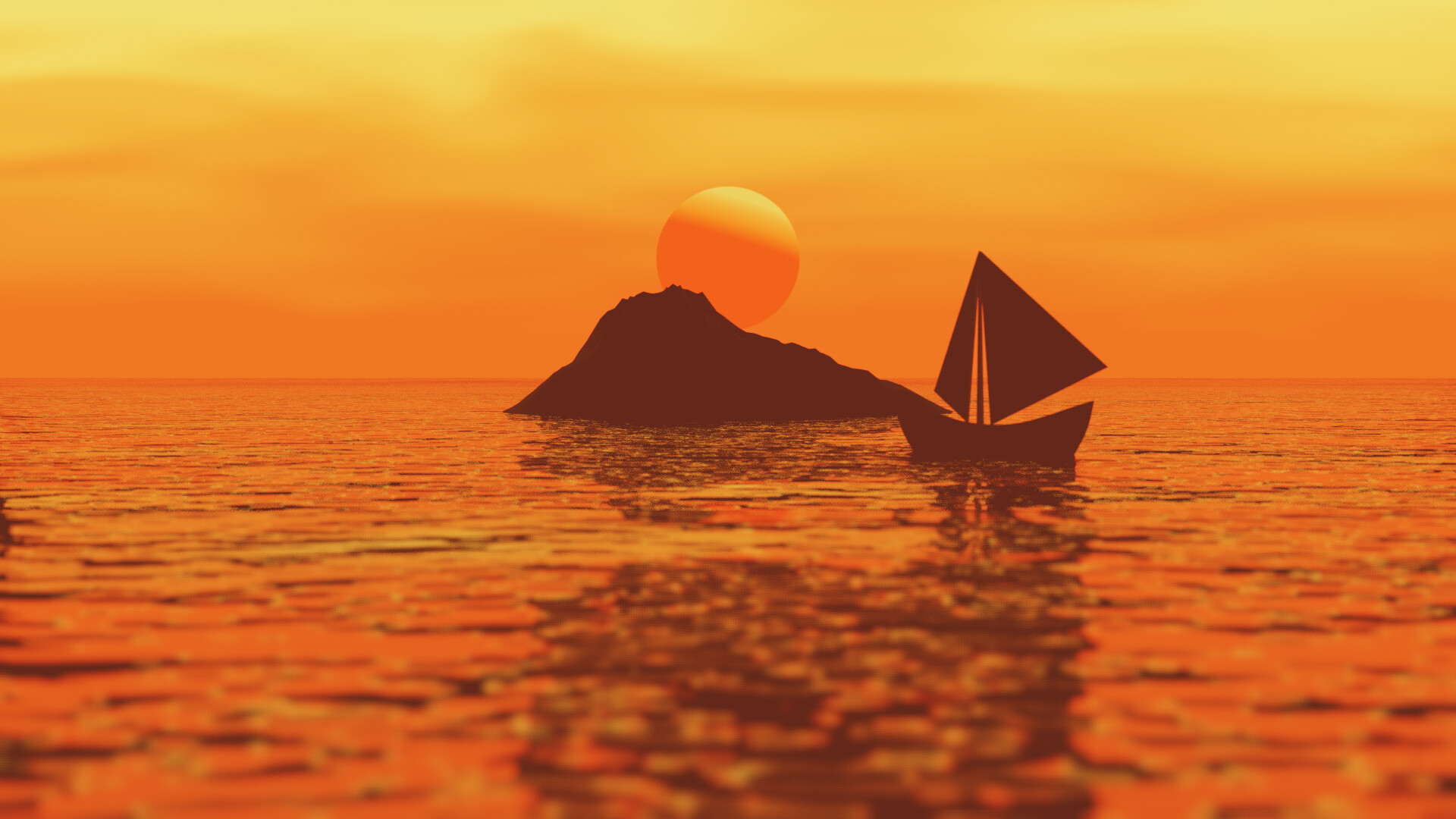 ArtStation - A Calm Sunset