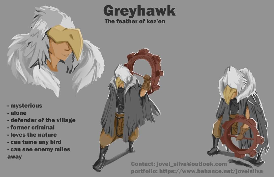 ArtStation - "Greyhawk" The Feather of Kez'on
