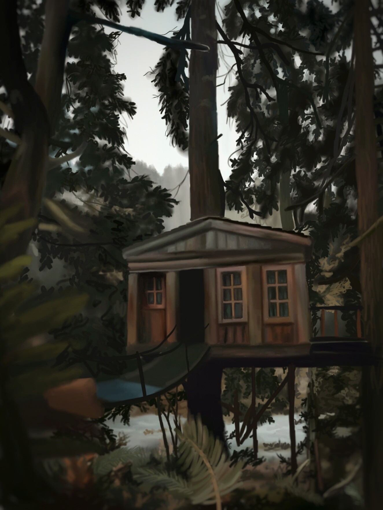 ArtStation - lost cottage...