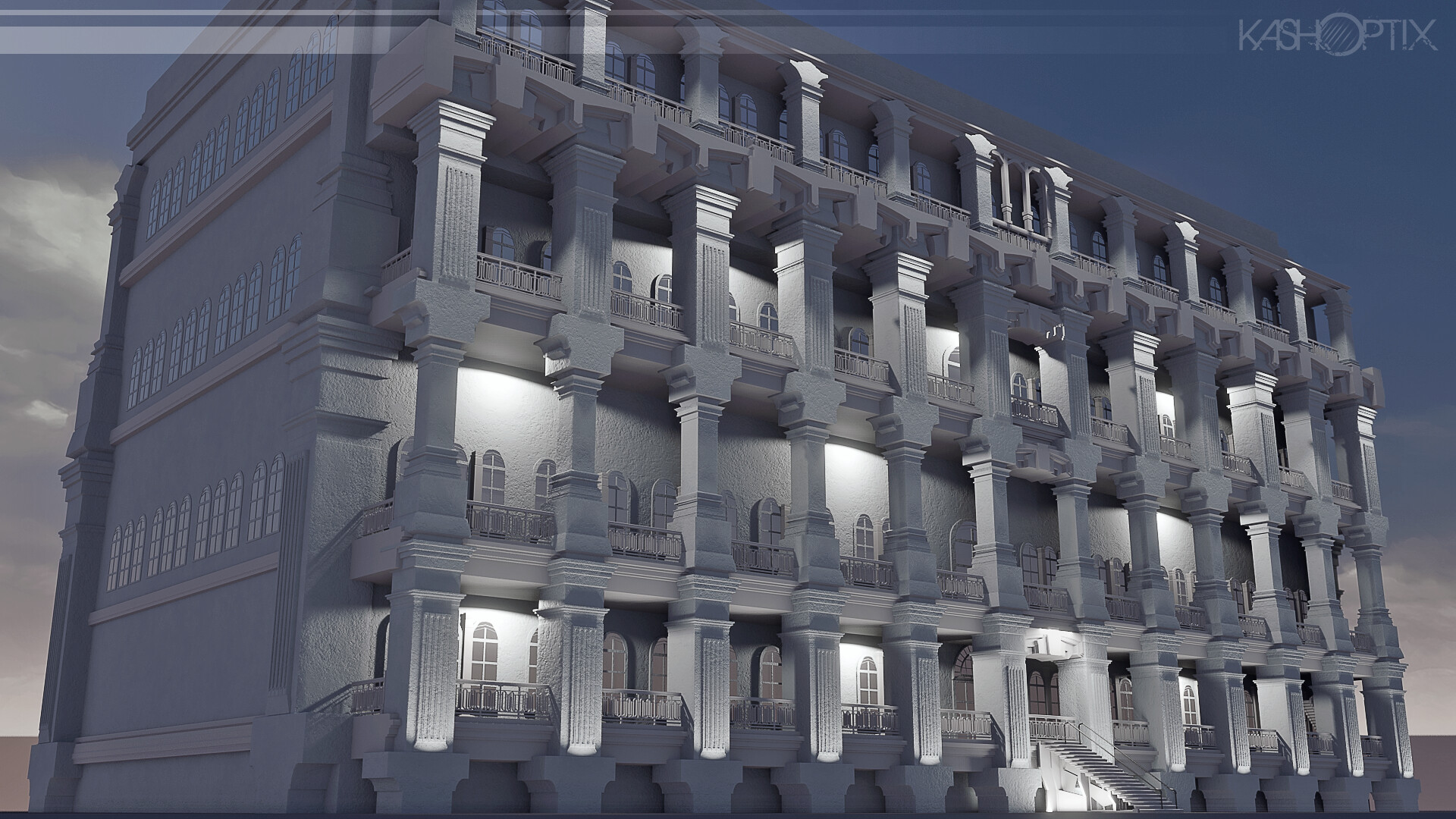 ArtStation - Classic Banquet Building (Exterior)