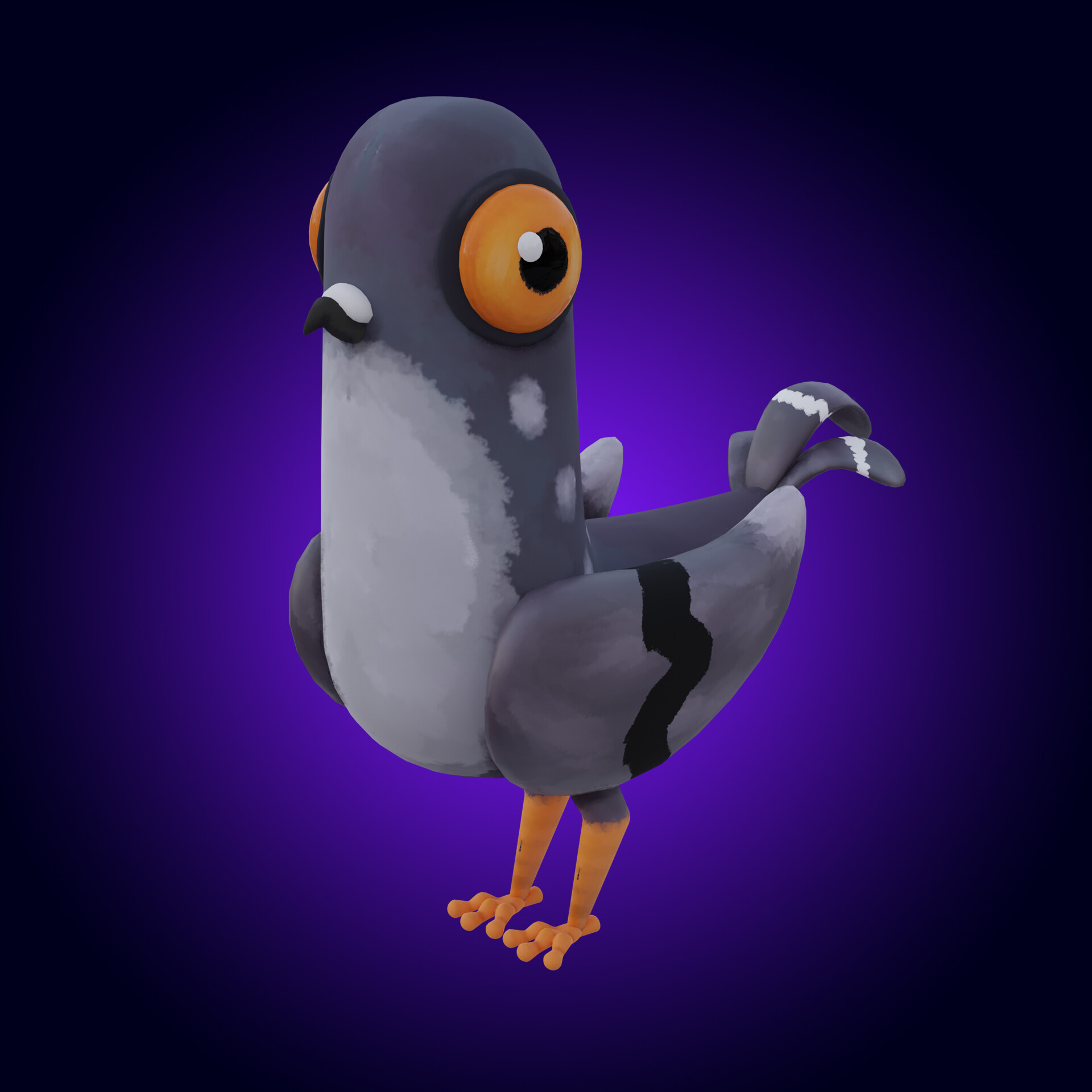 ArtStation - Handpainted Pigeon