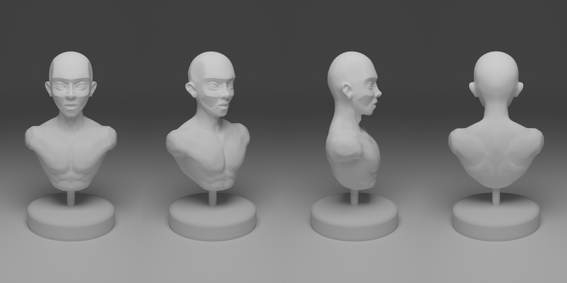 ArtStation - Bust of man - Quickie