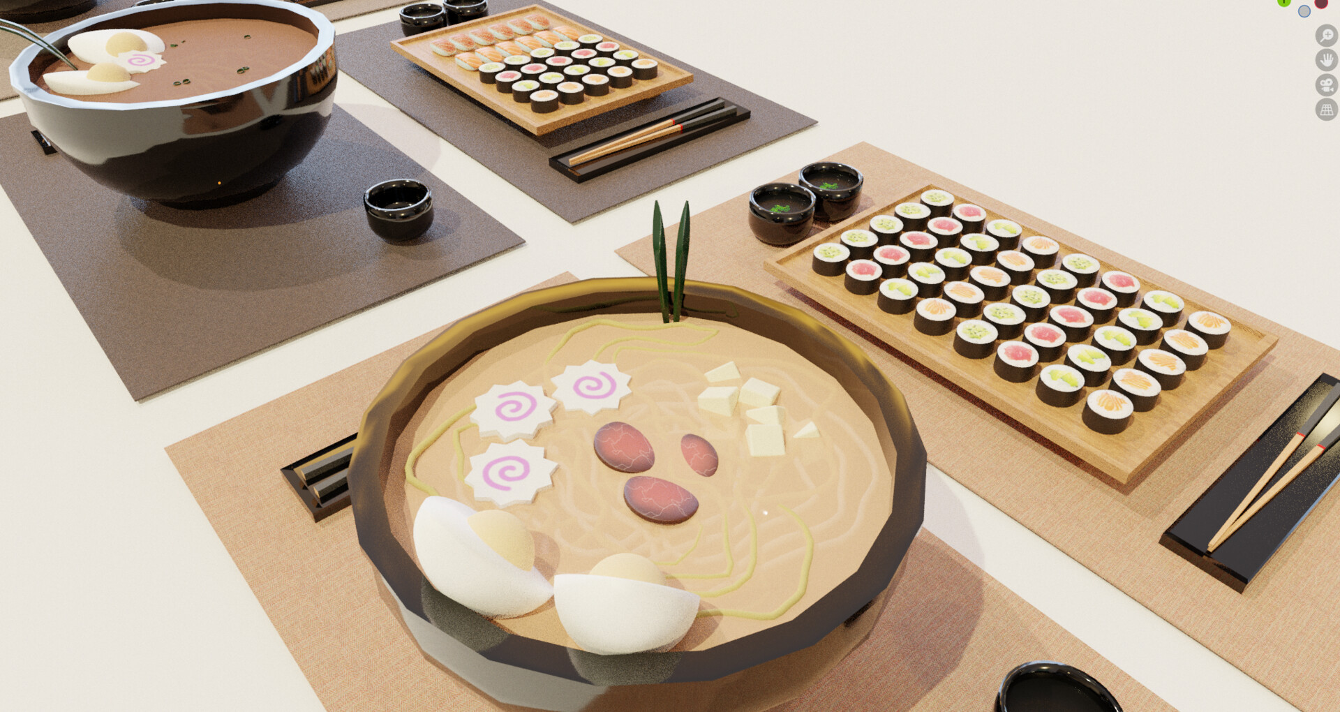 ArtStation - 3D LowPoly Food