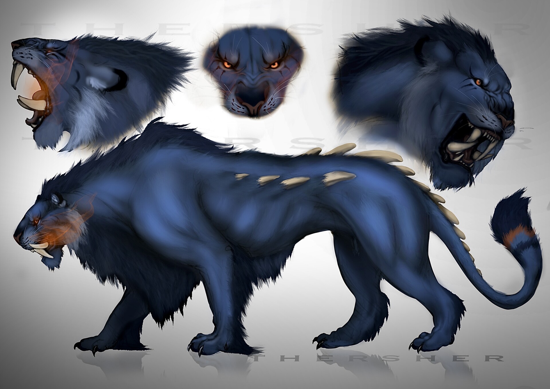 ArtStation - Ahab The Blue Beast