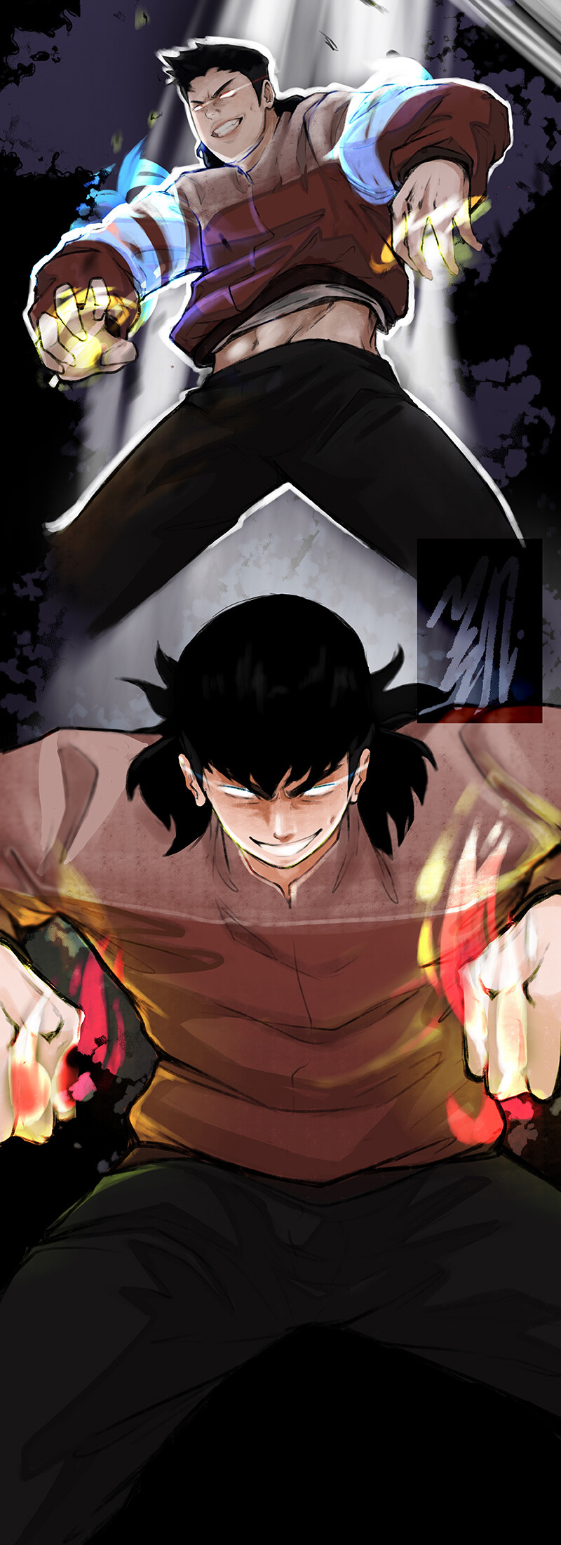 ArtStation - Sample Panels from "Underdog Grandma" webtoon