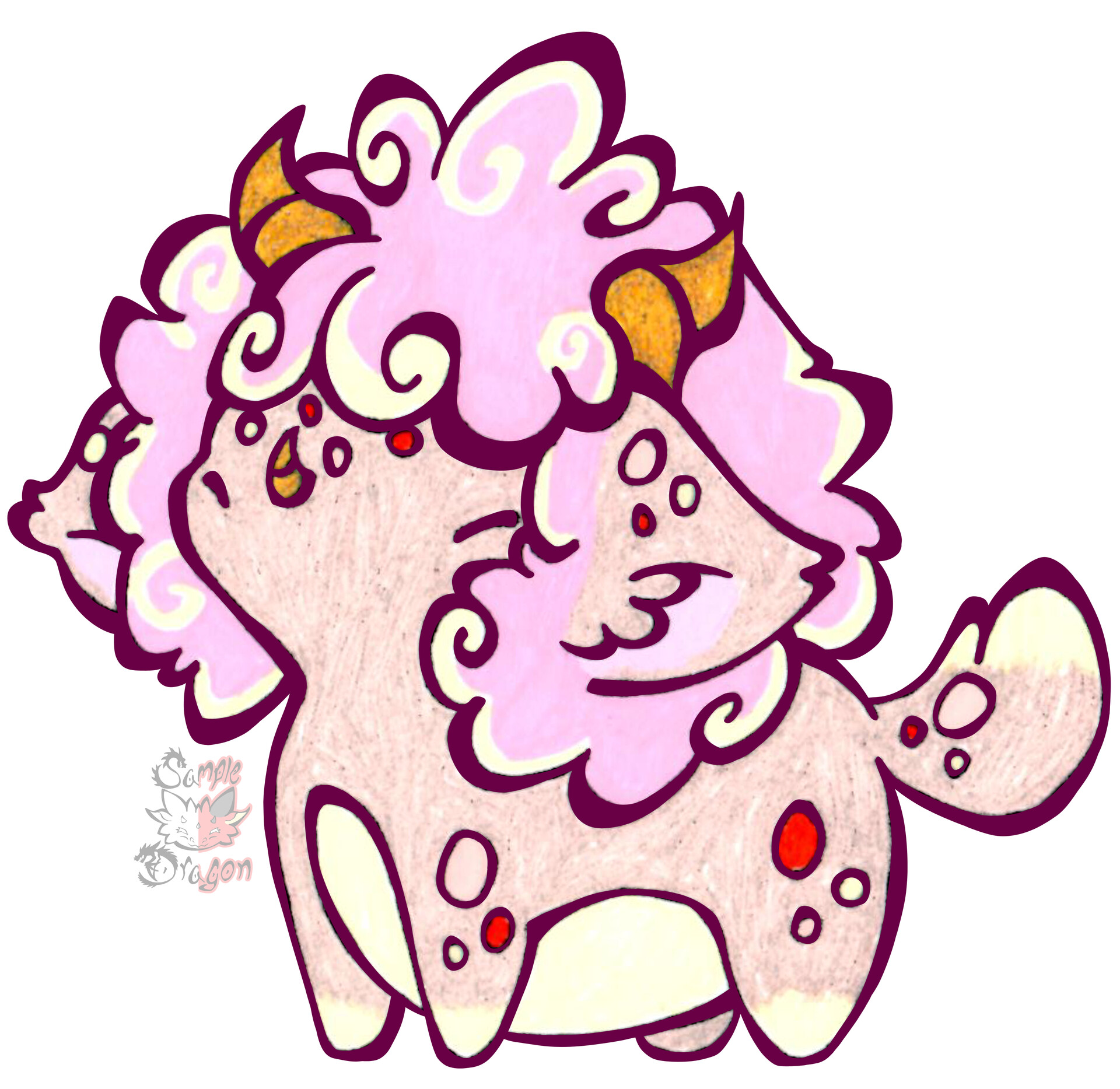 ArtStation - Proud Puru Bunty Coloring Page Free2Use