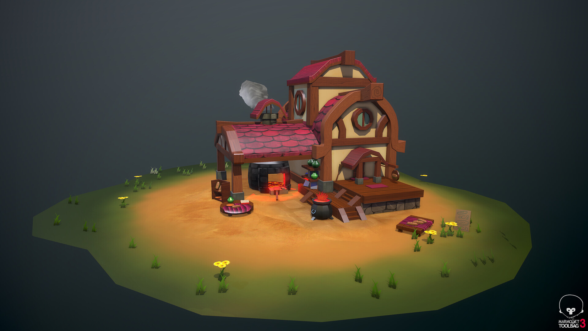 ArtStation - Stylized Set Model (Fantasy Bakery model)