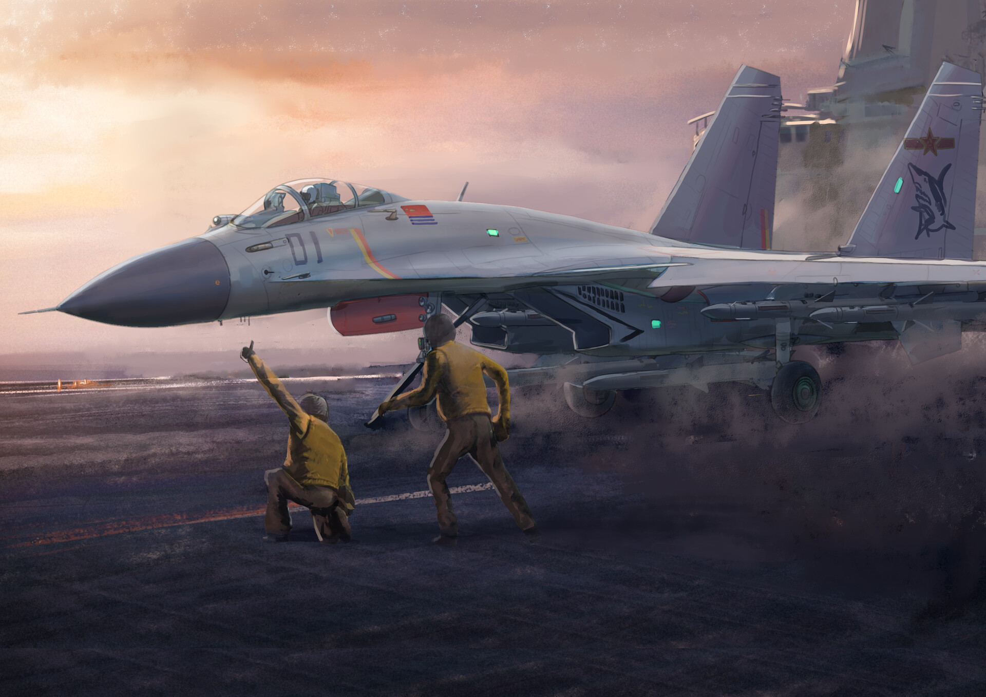 ArtStation - J-15 flying shark