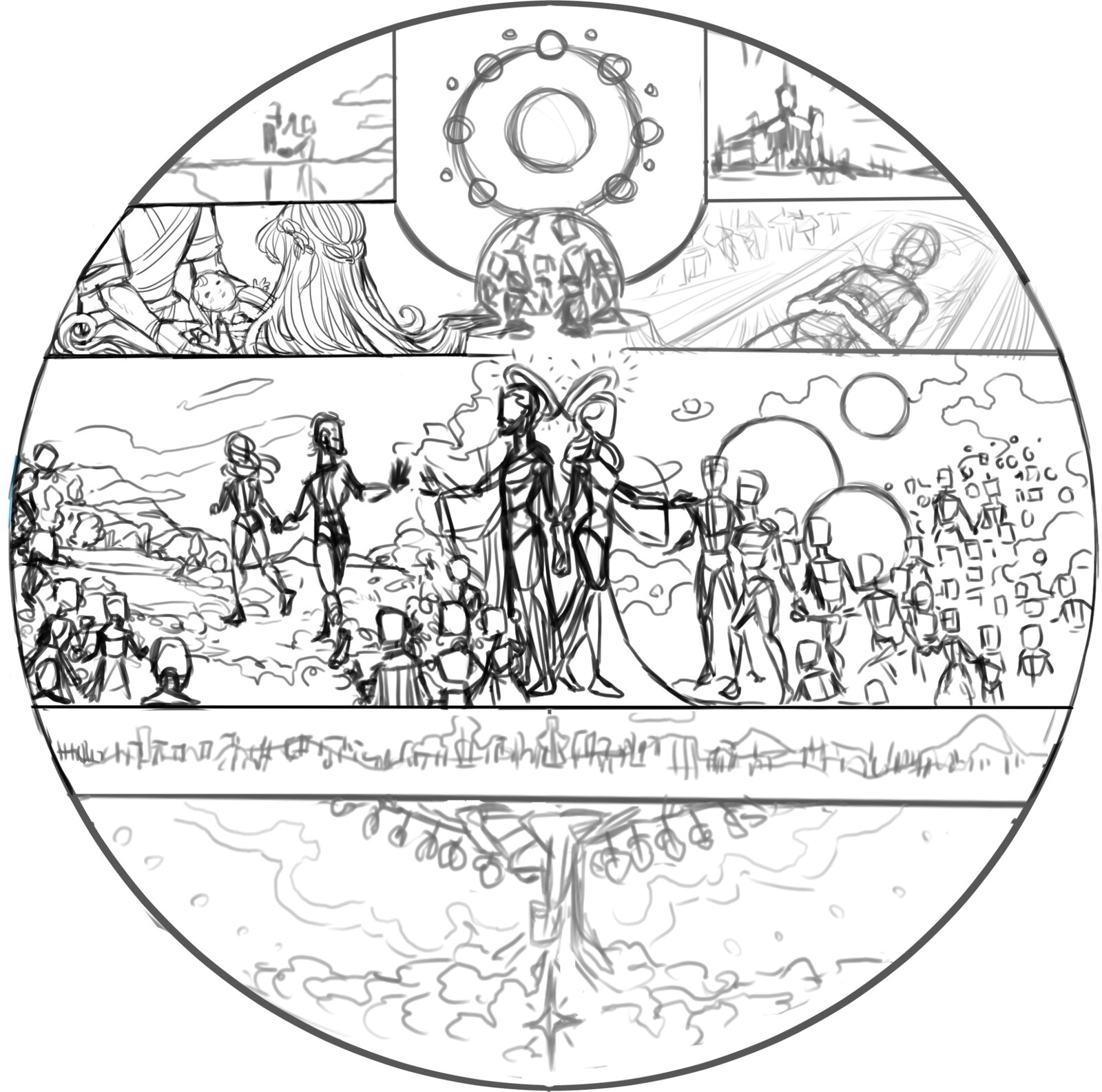 Meagan Crowley - Line art progress