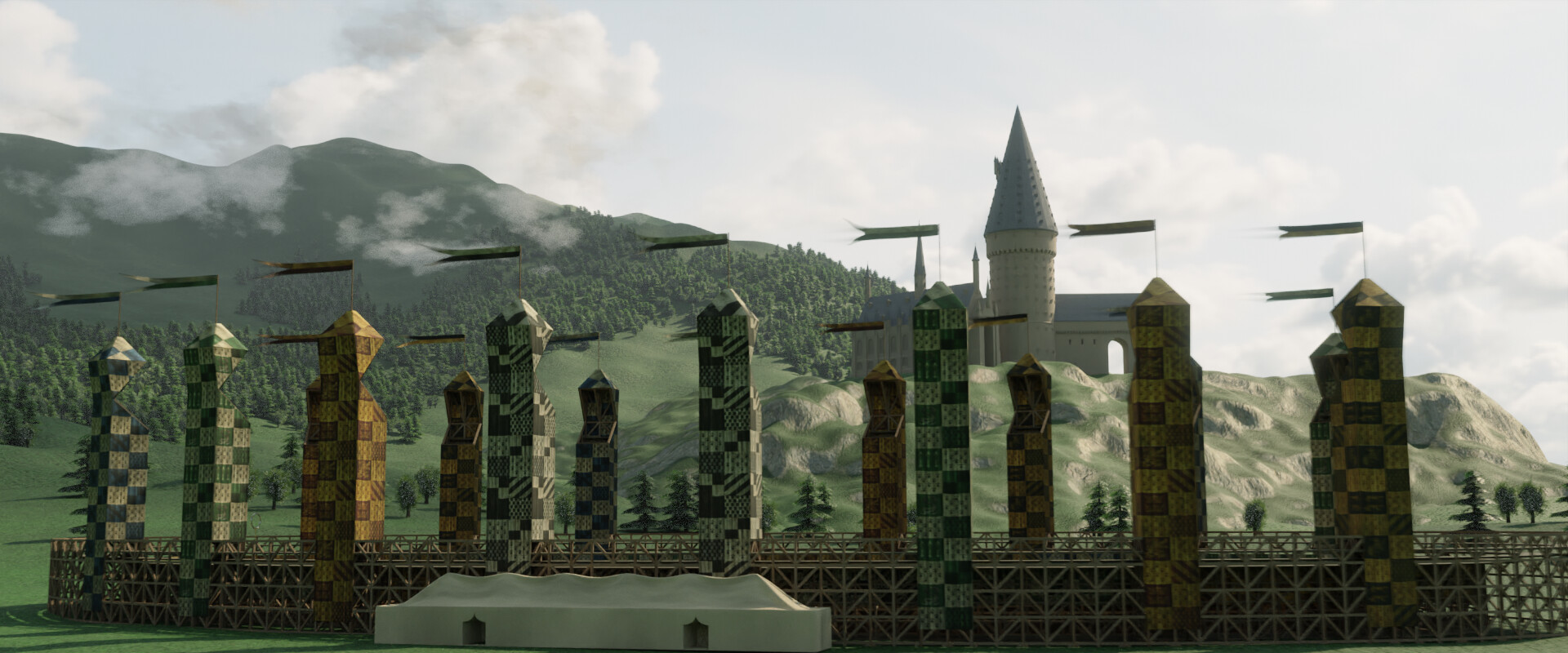 Harry Potter Quidditch Field From