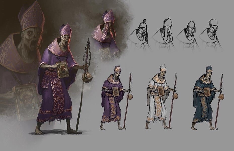 ArtStation - Undead priest concept art