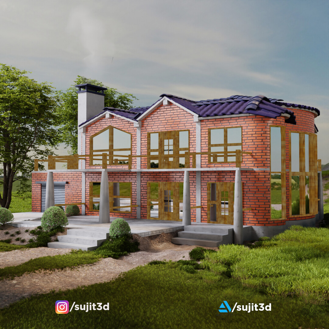 Sujit Gurung - Shingle House | Arch Viz