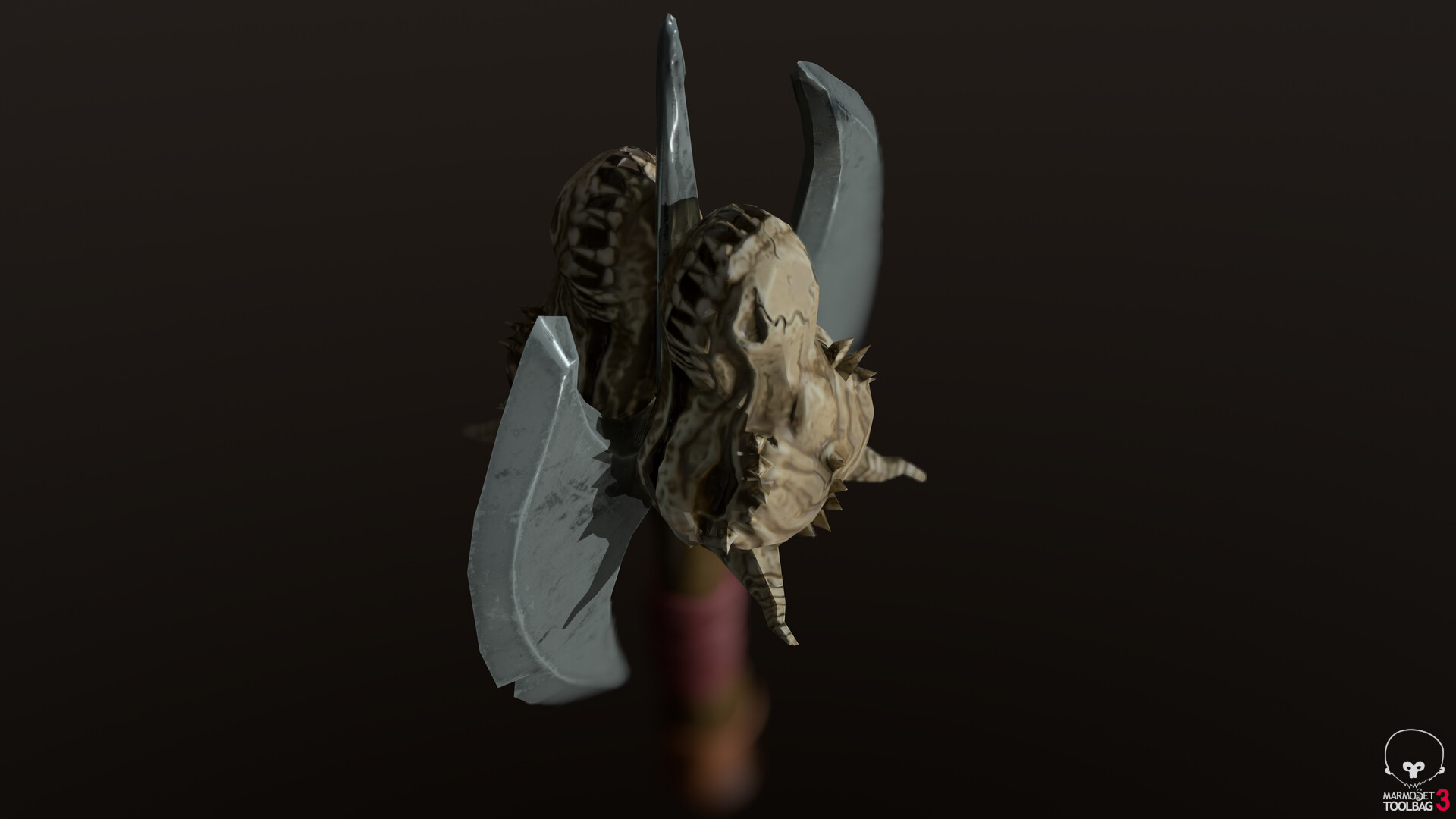 ArtStation - Relatively Low Poly Dragon Axe