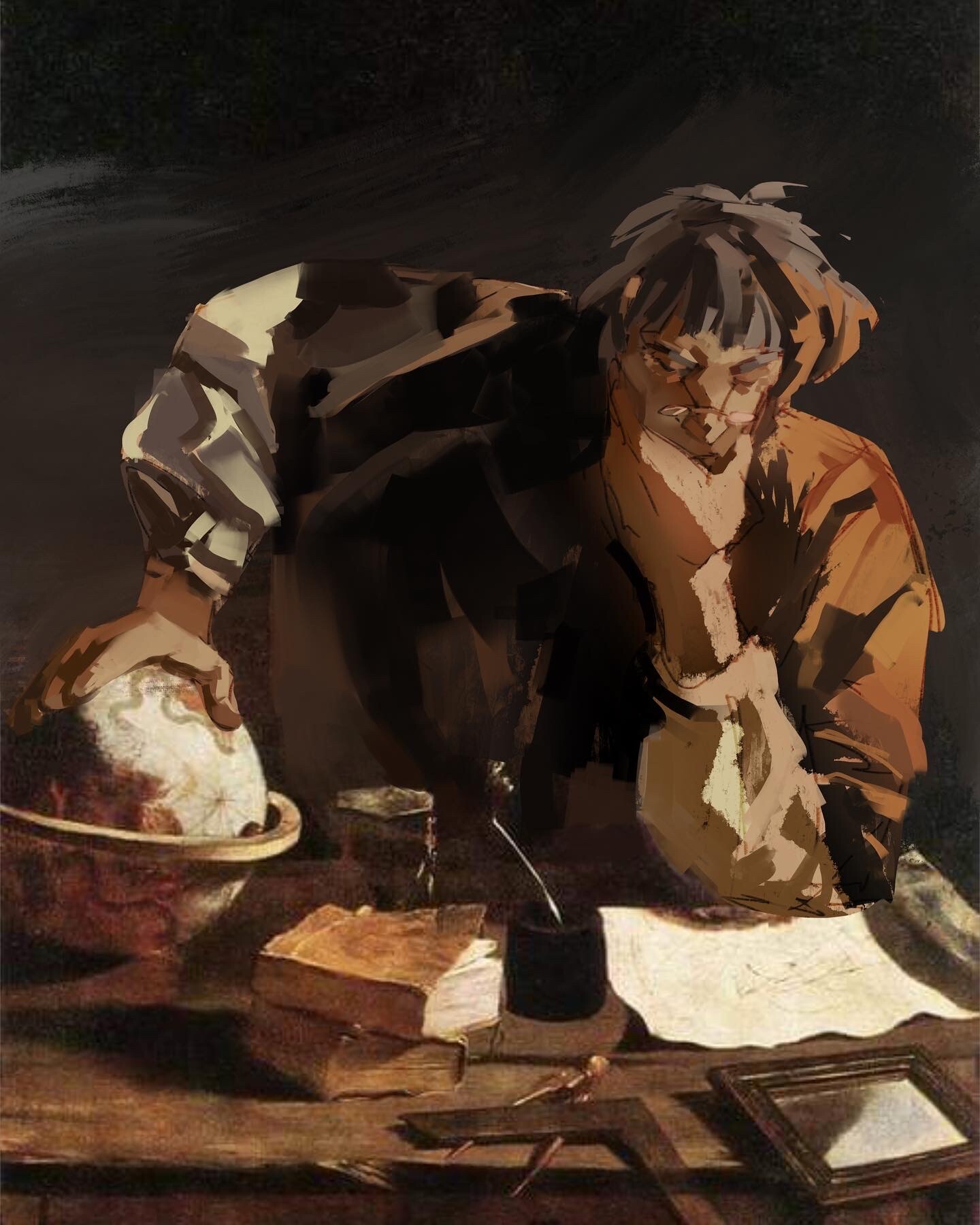 ArtStation - Portrait of a scholar - study