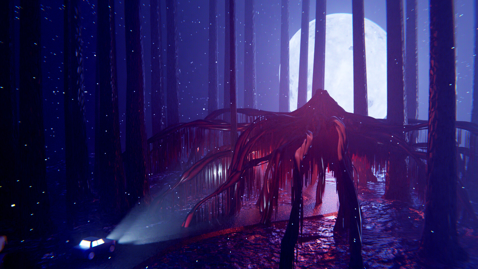 ArtStation - Geometry nodes shadow monster