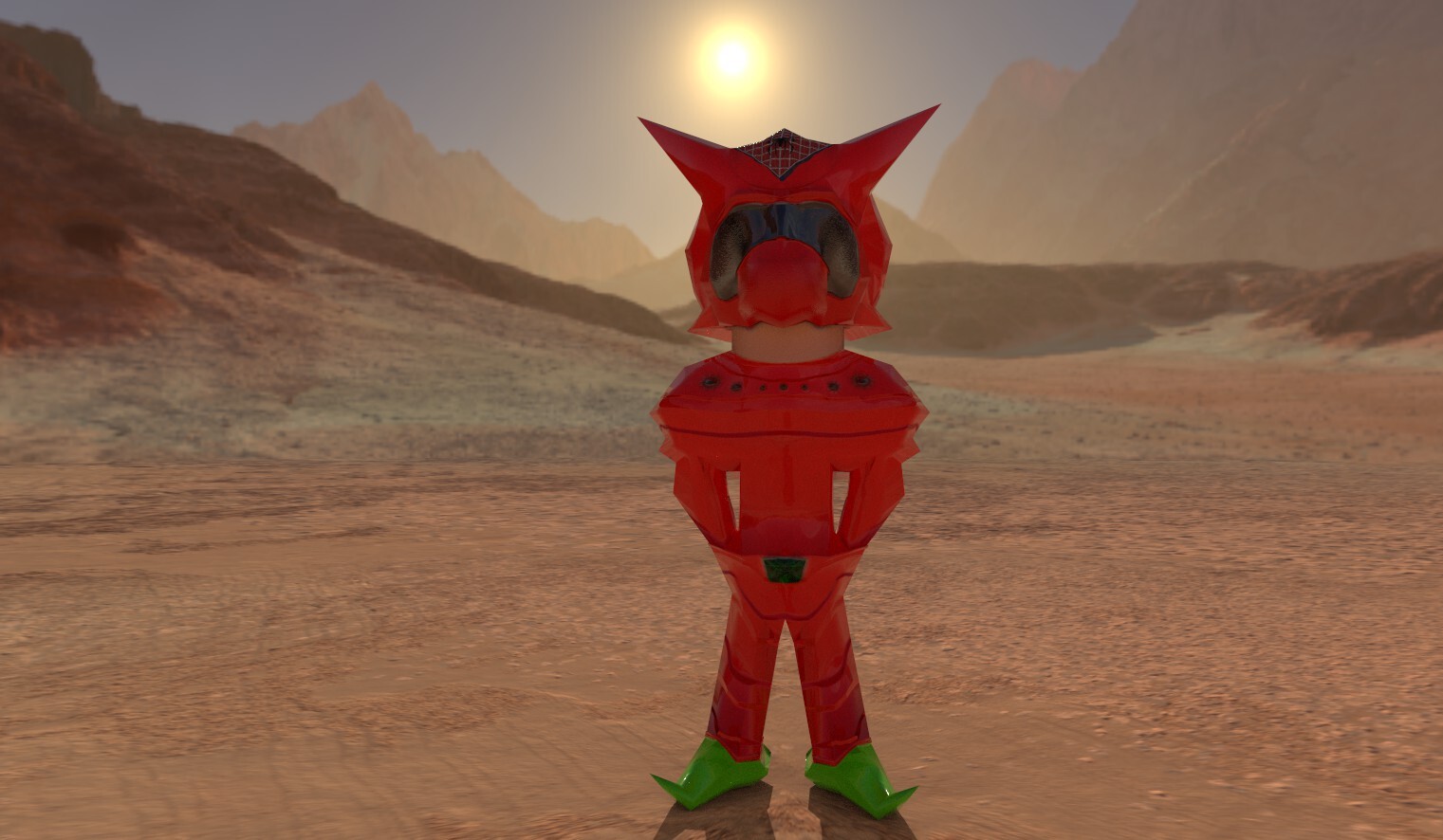 ArtStation - Mars walker 3d character design