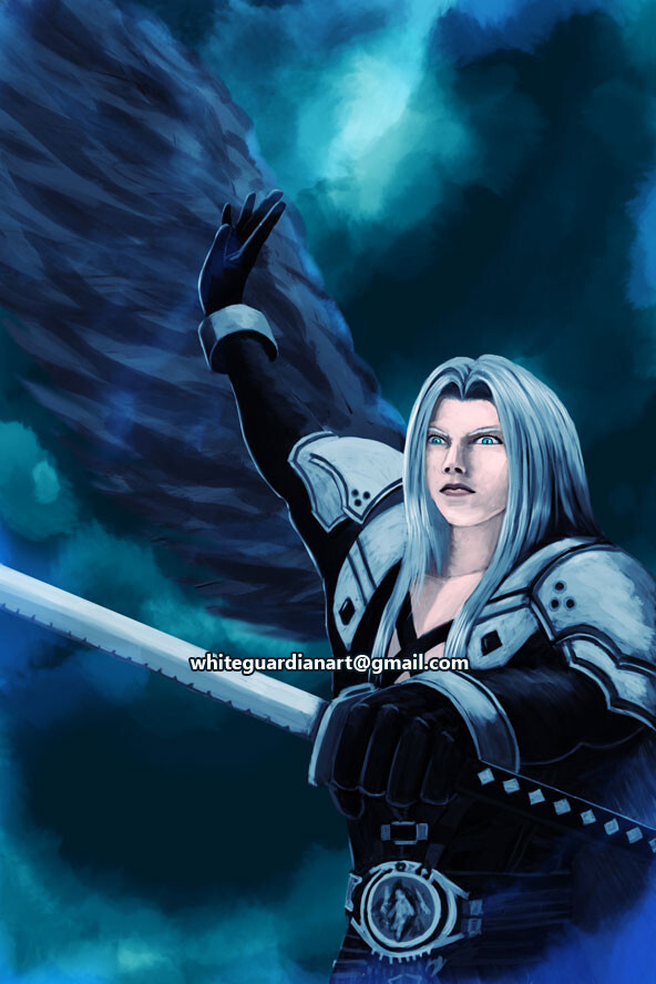 ArtStation - One Winged Angel Sephiroth