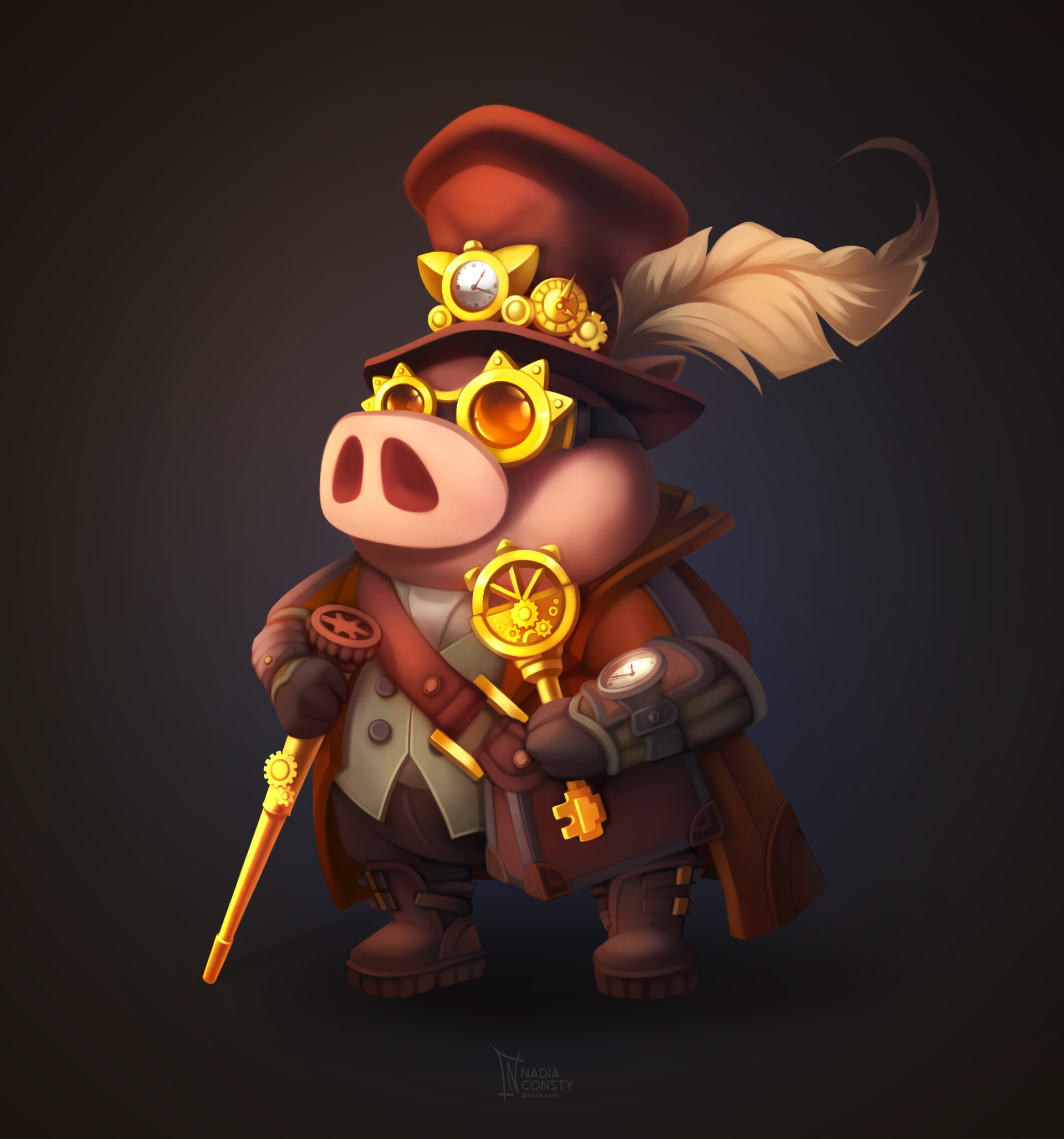 ArtStation - Steampunk character concept