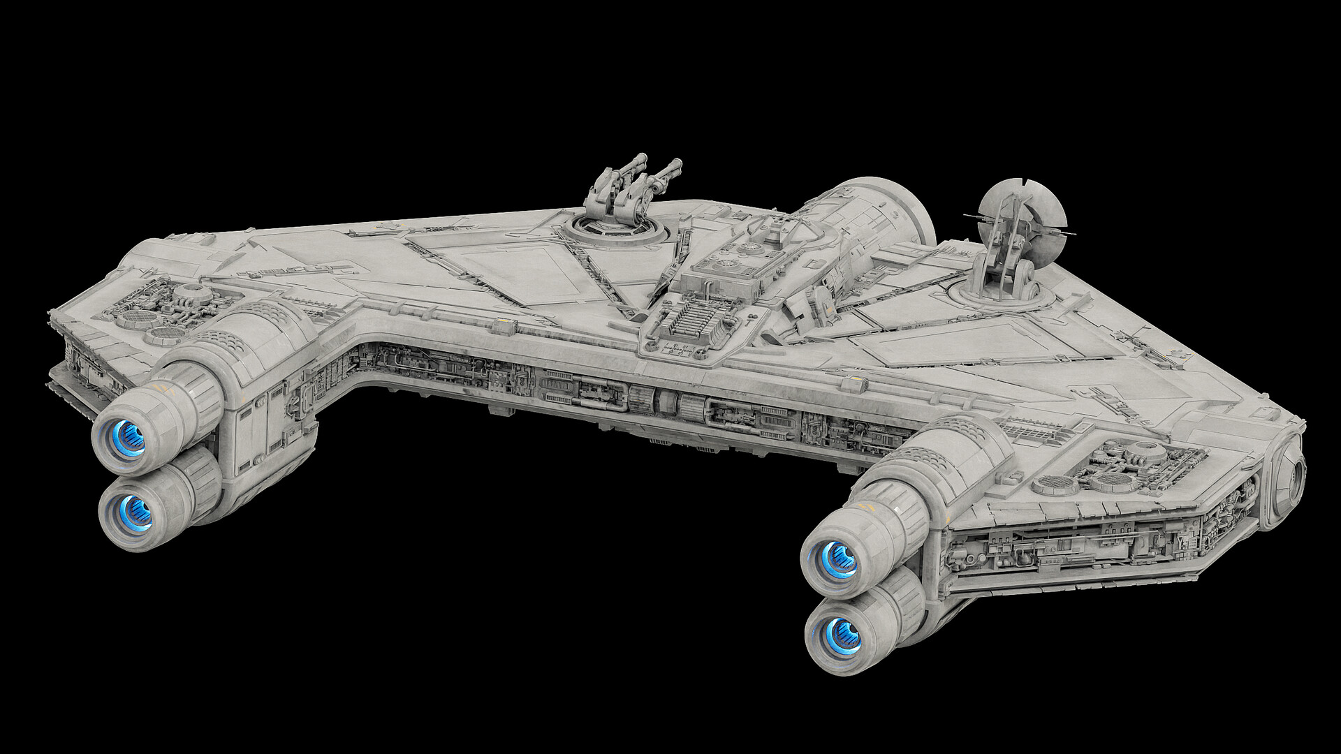 Digital Shipyard - YT-3100 Cargoweb-class corellian freighter - Star Wars