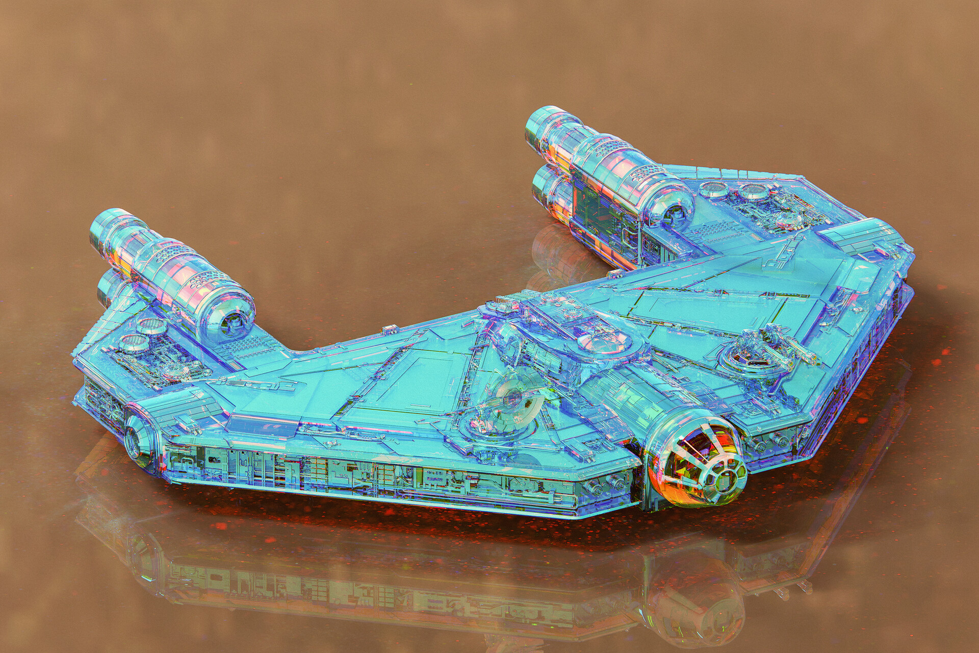 Digital Shipyard - YT-3100 Cargoweb-class corellian freighter - Star Wars