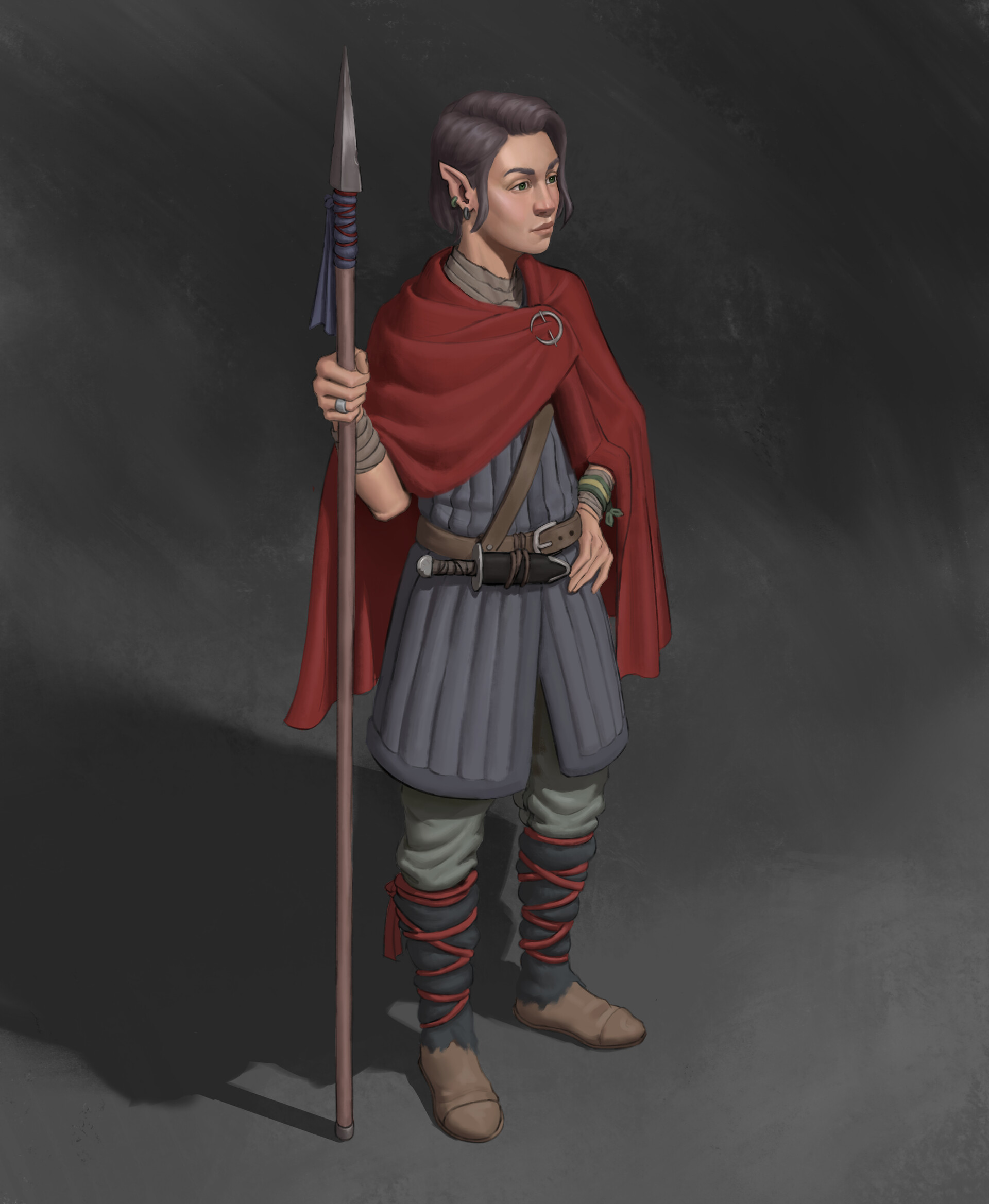 ArtStation - Half-Elf Militia Leader