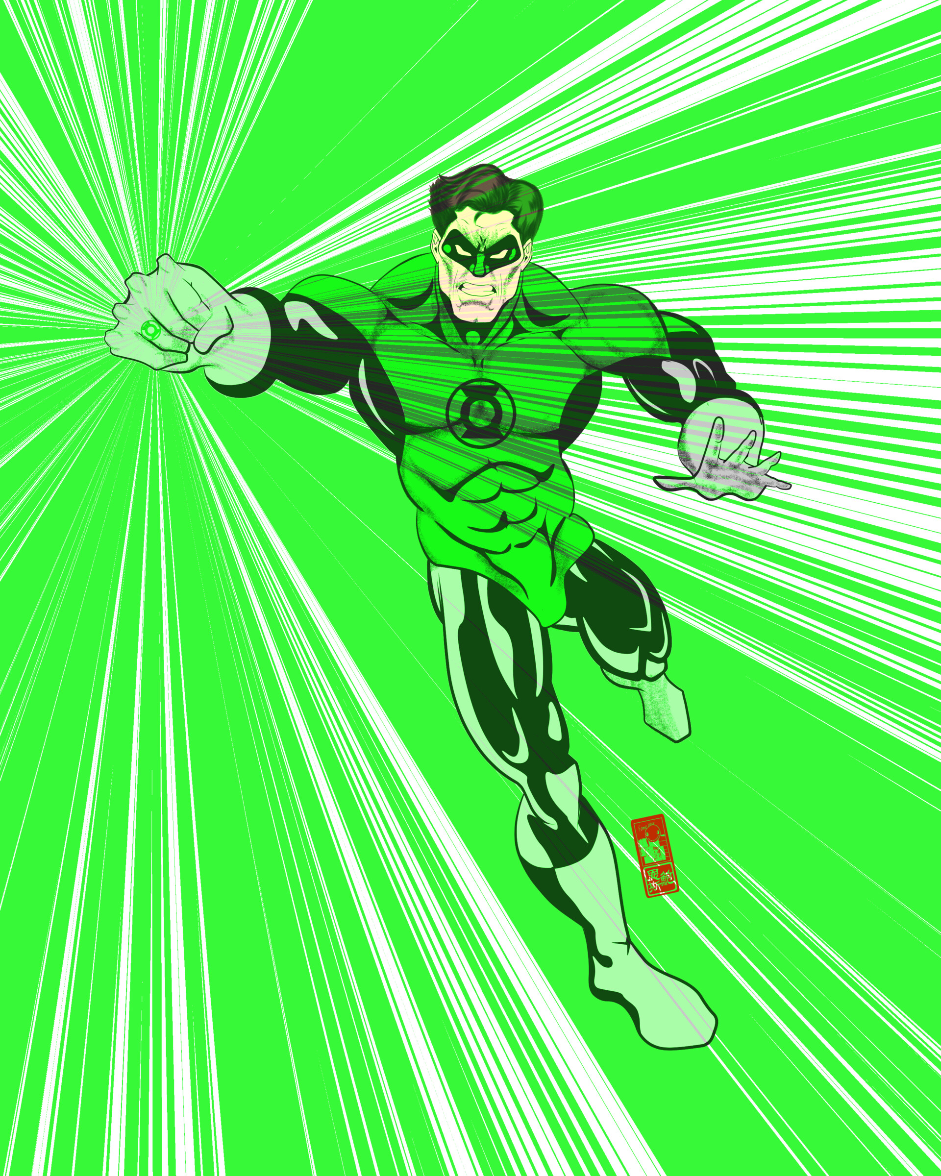ArtStation - Green Lantern Hal Jordan