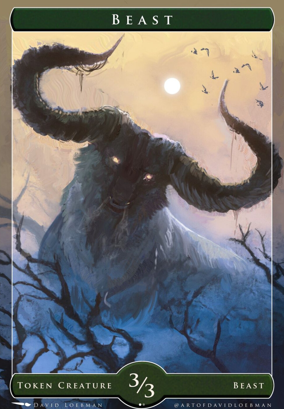David Loebman - Beast Token | MtG Fanart