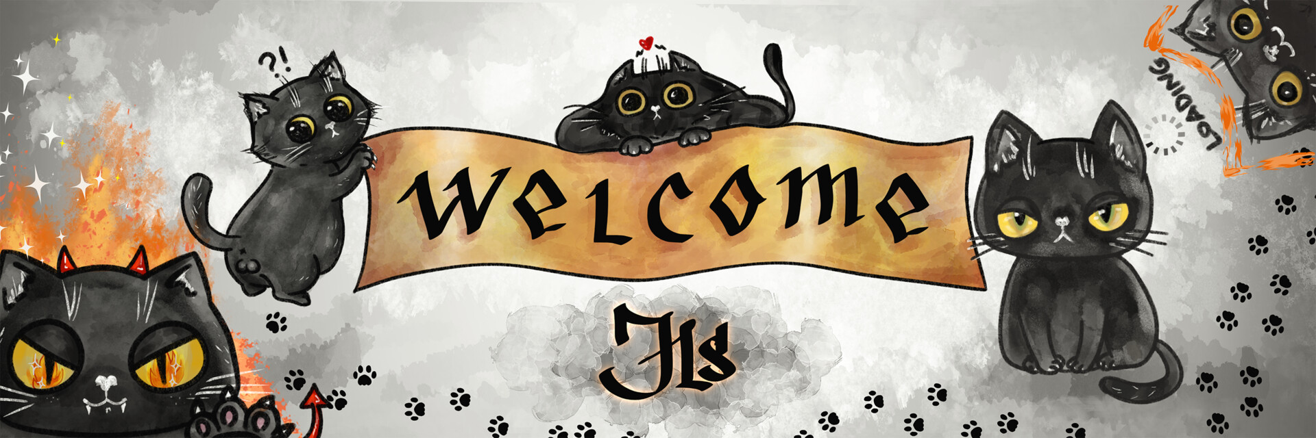 ArtStation - Black cat banner