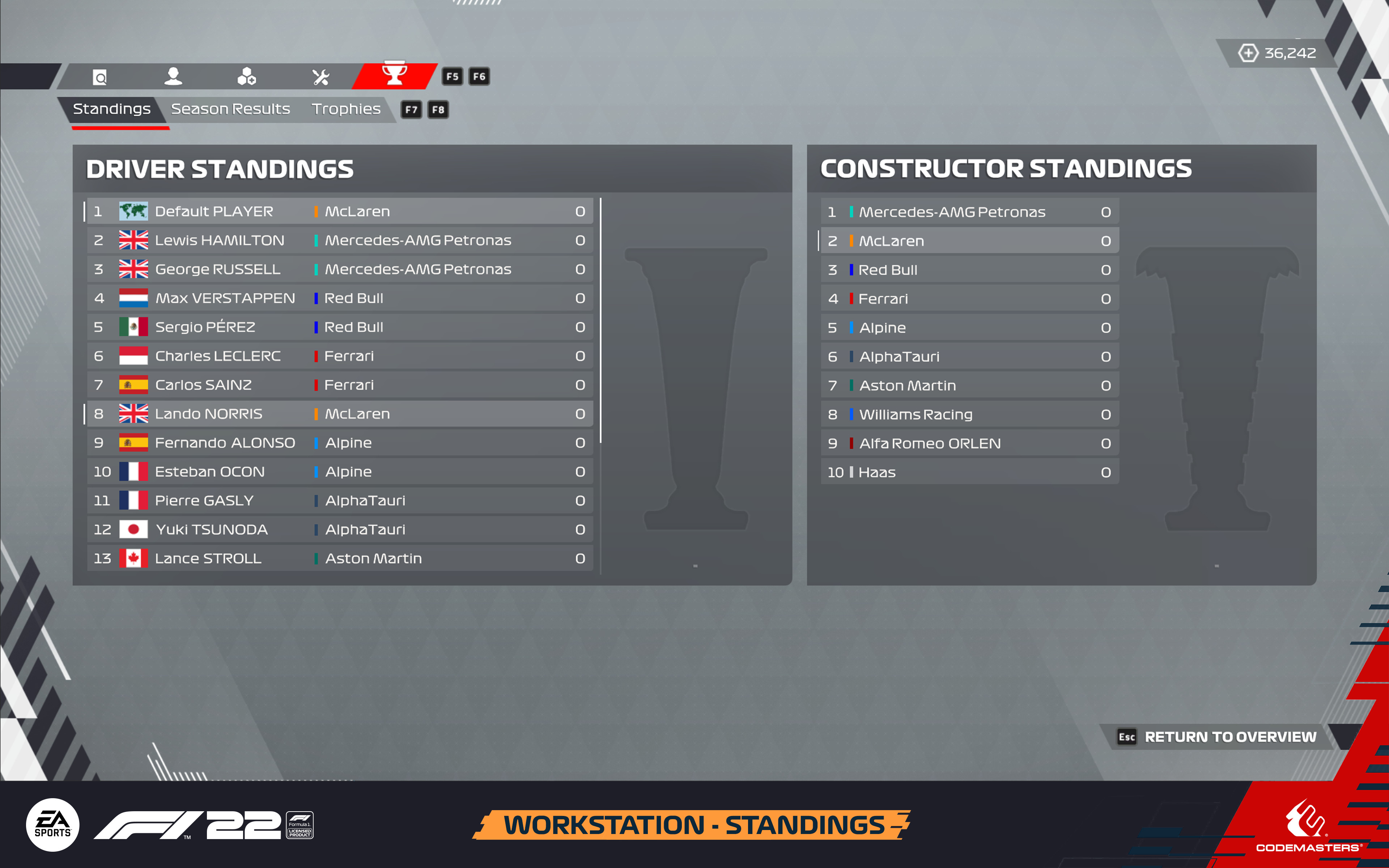 Daniel Rhodes | Video Game UI Design and Art Portfolio - EA SPORTS F1 ...