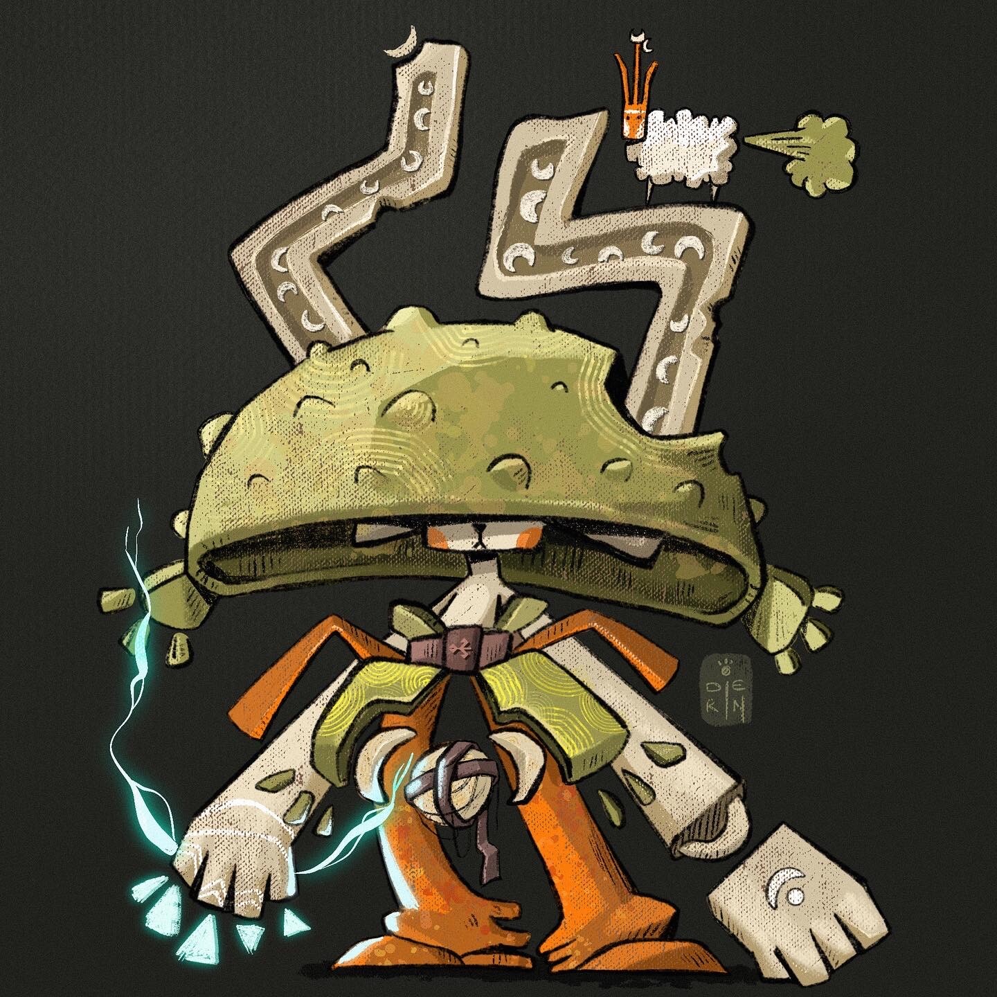 ArtStation - The Mage Moon Warrior and the Faceless Sheep