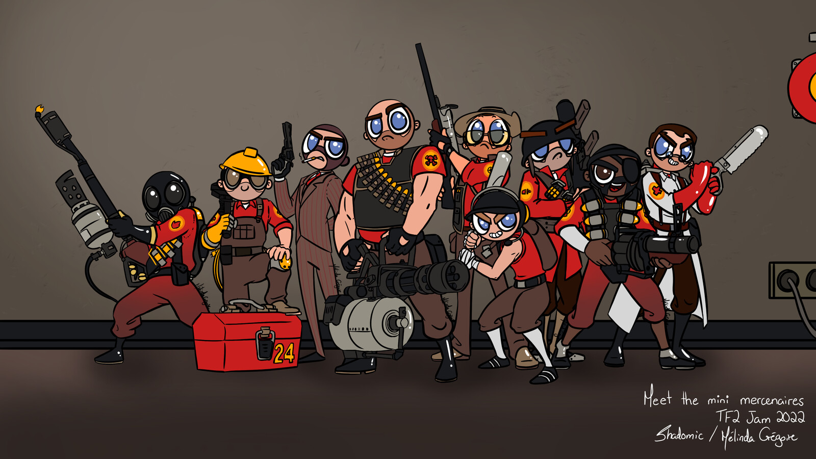 Mélinda Grégoire - Team Fortress 2 - Meet the mini mercenaries