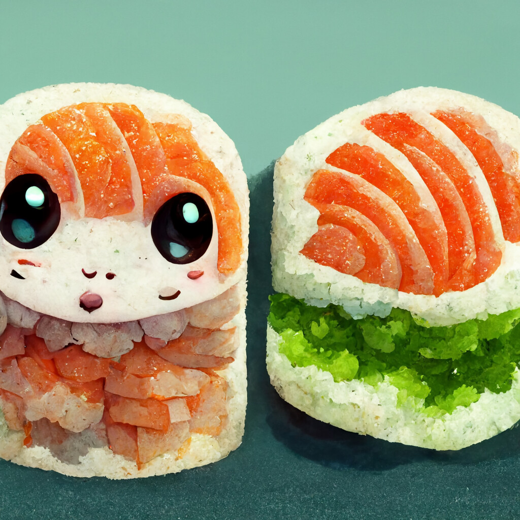 ArtStation - Cute Sushi