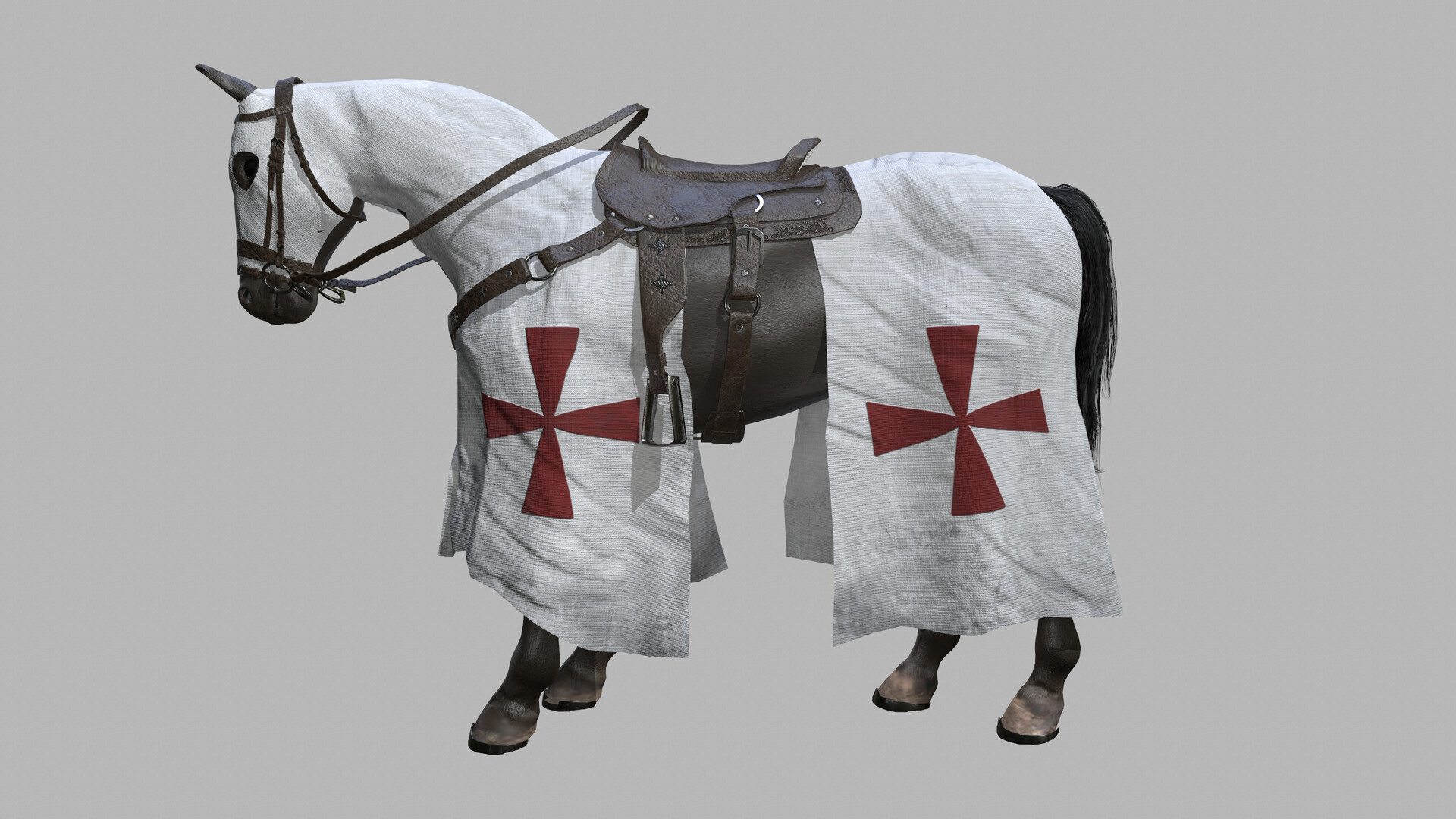 ArtStation - Crusader Horse