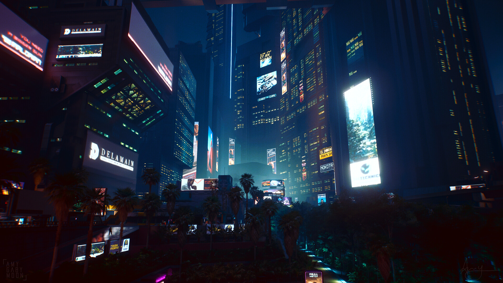 Amanda Gabriela - Cyberpunk 2077 In-Game Photography: Environments