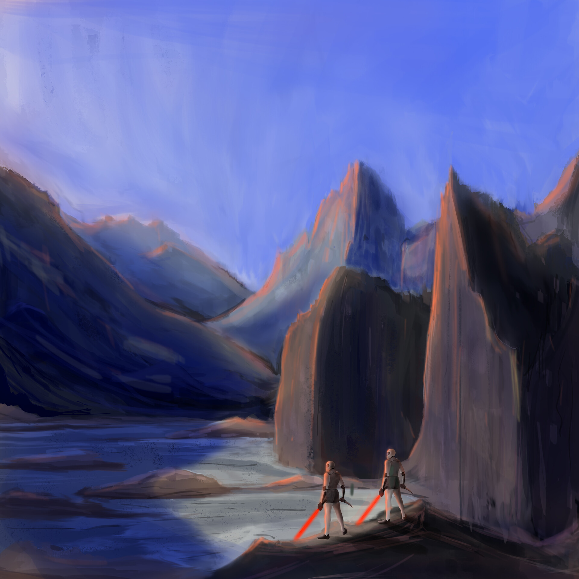 saif ullah baig - painting some sci fi concept art