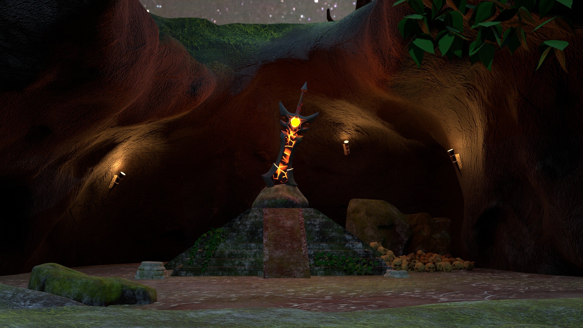 ArtStation - Dark Shrine Diorama