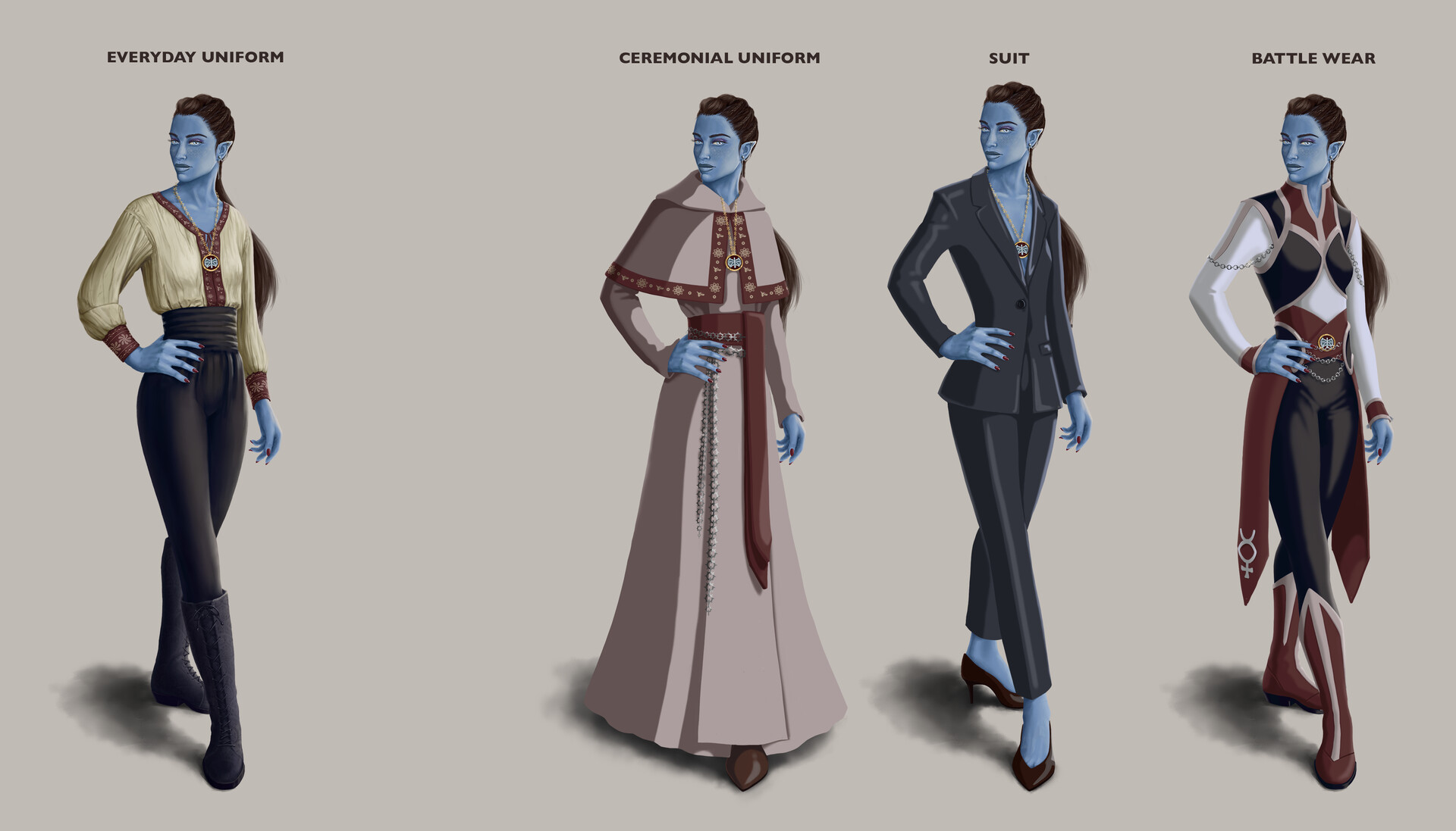 ArtStation - Tabatha Elendar, Vedalken divination wizard