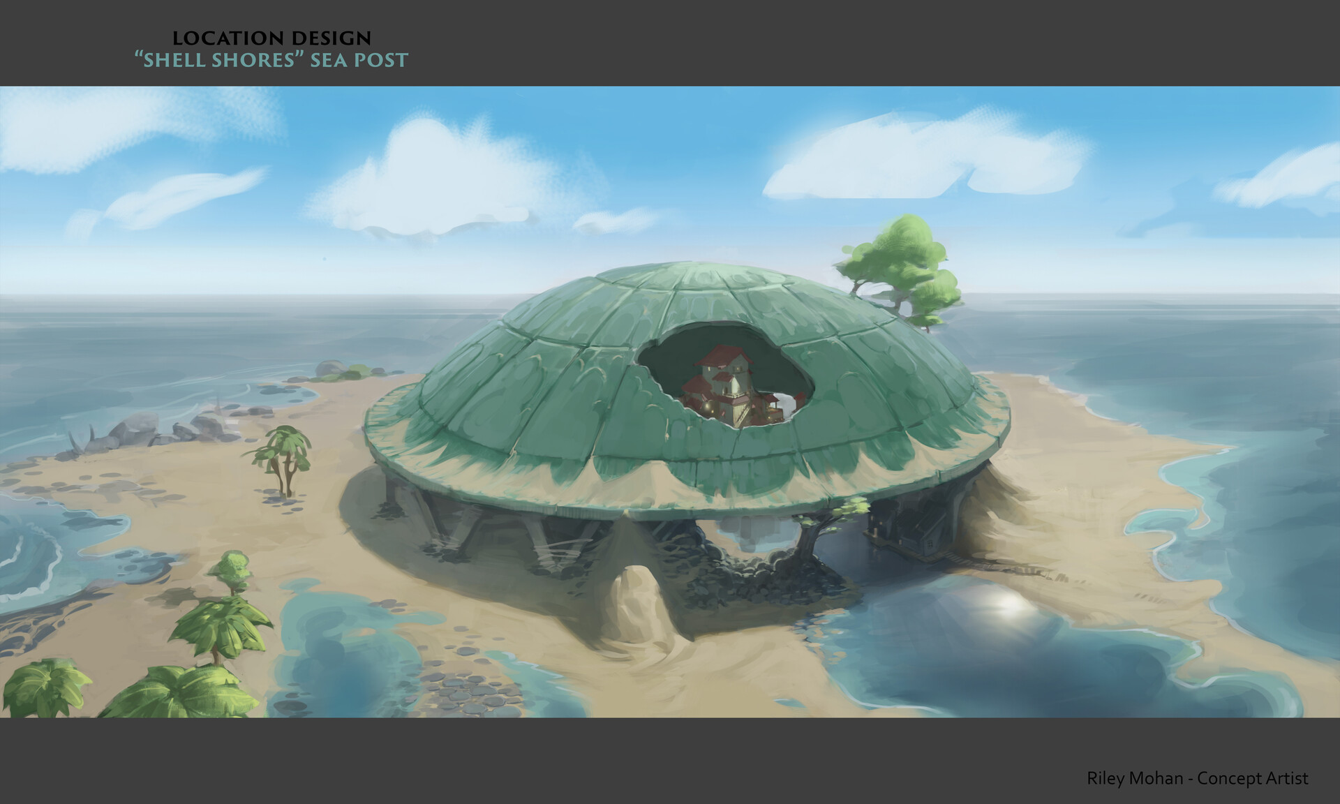 ArtStation - Shell Shores - Location Design
