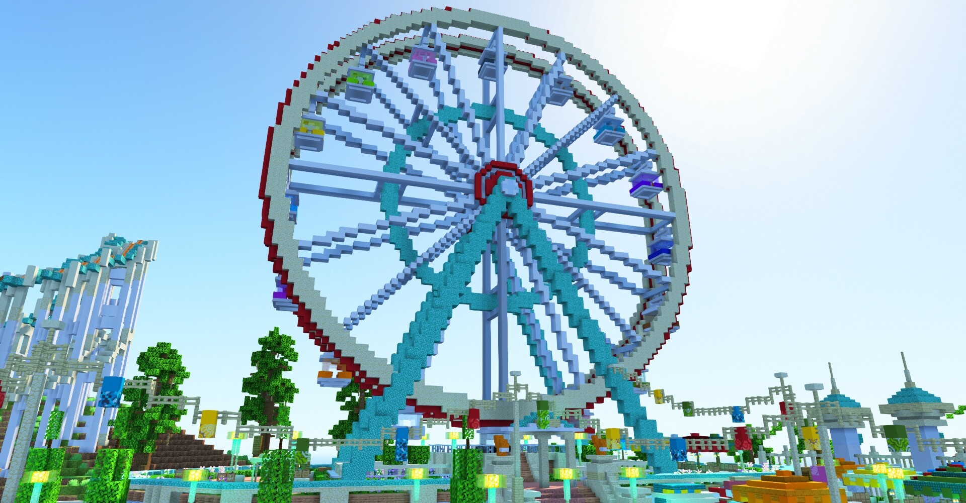 Minecraft Amusement Park Ferris Wheel